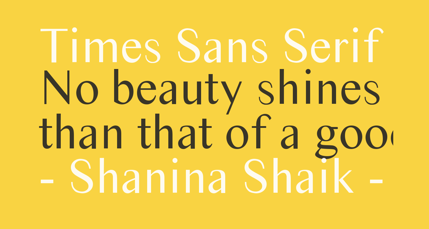 Times Sans Serif free Font - What Font Is