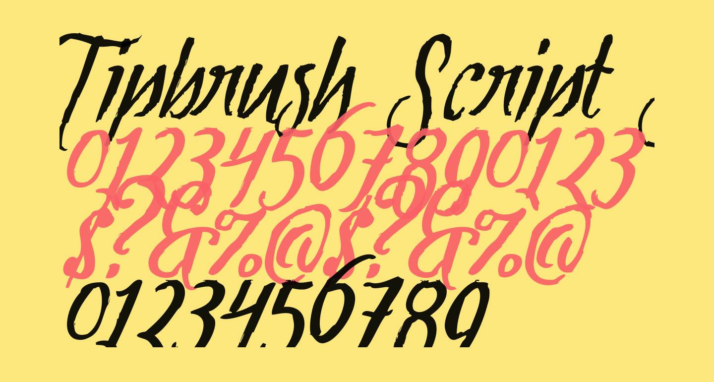 Tipbrush Script Slanted free Font - What Font Is