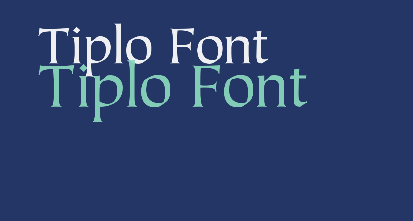 Tiplo free Font - What Font Is