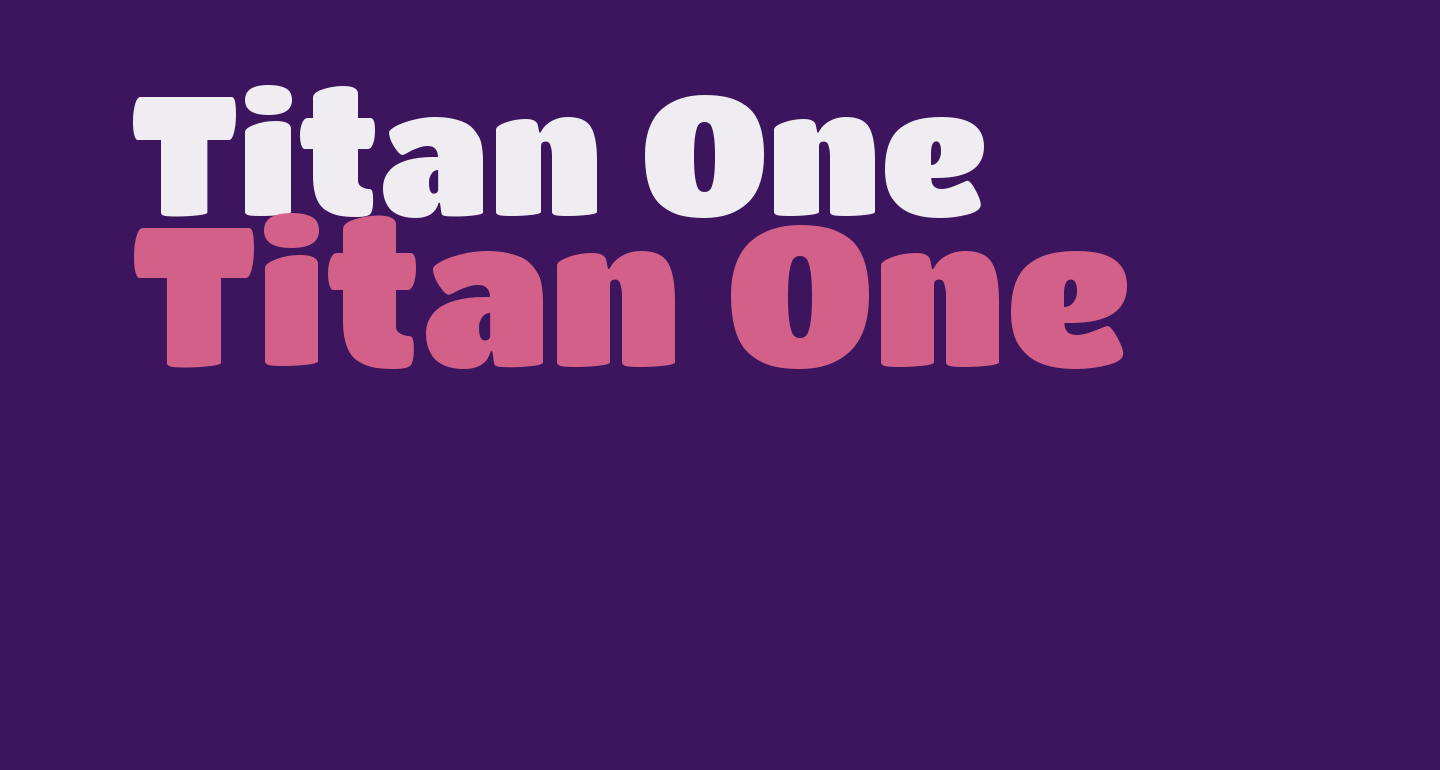 Titan One free Font - What Font Is
