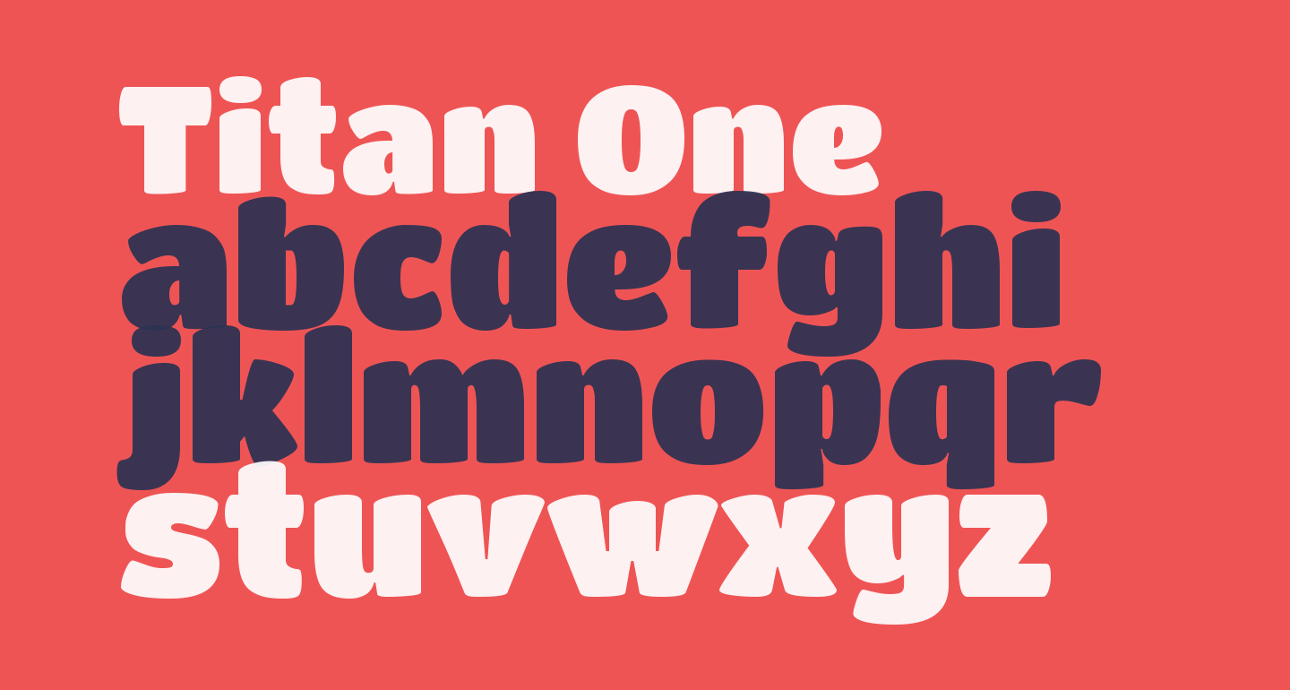 Titan One free Font - What Font Is