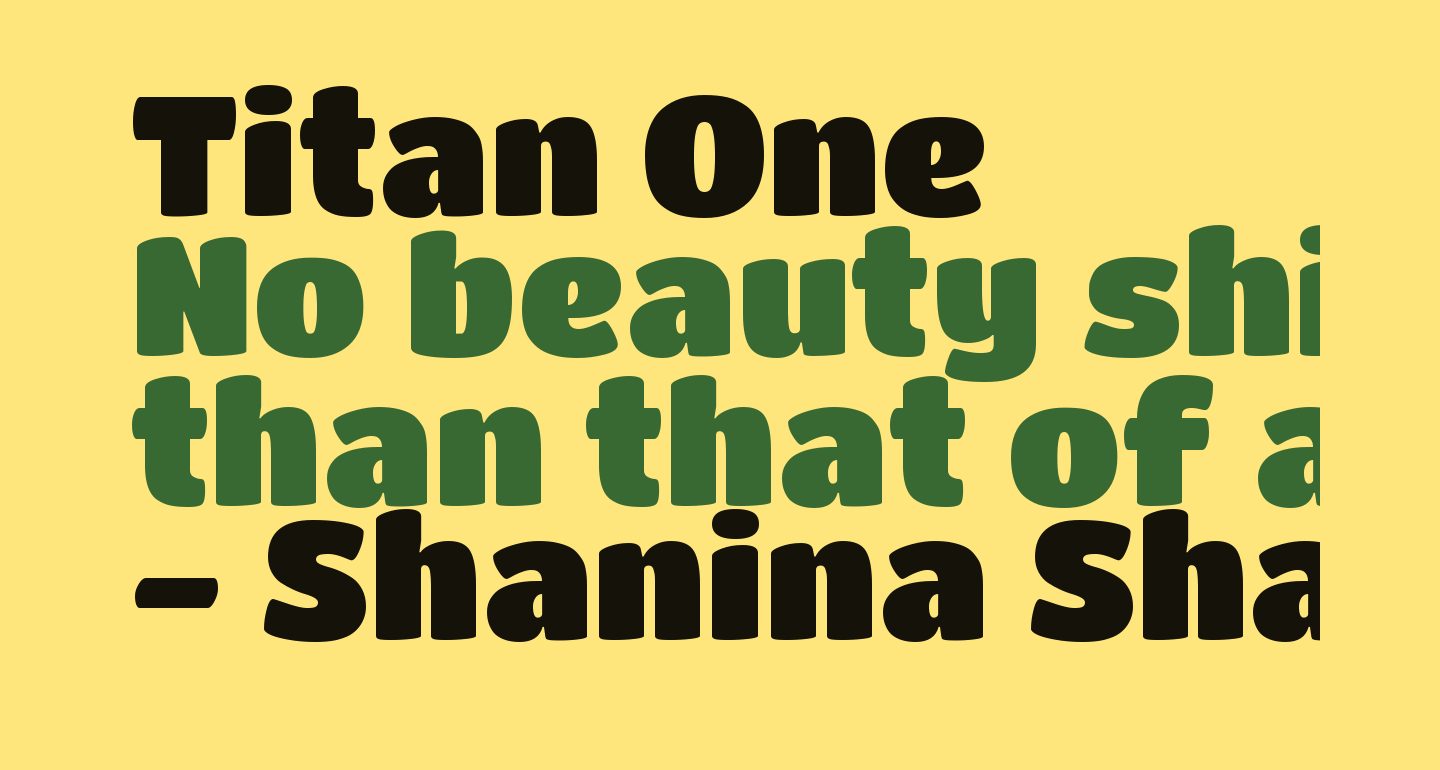 Titan One free Font - What Font Is