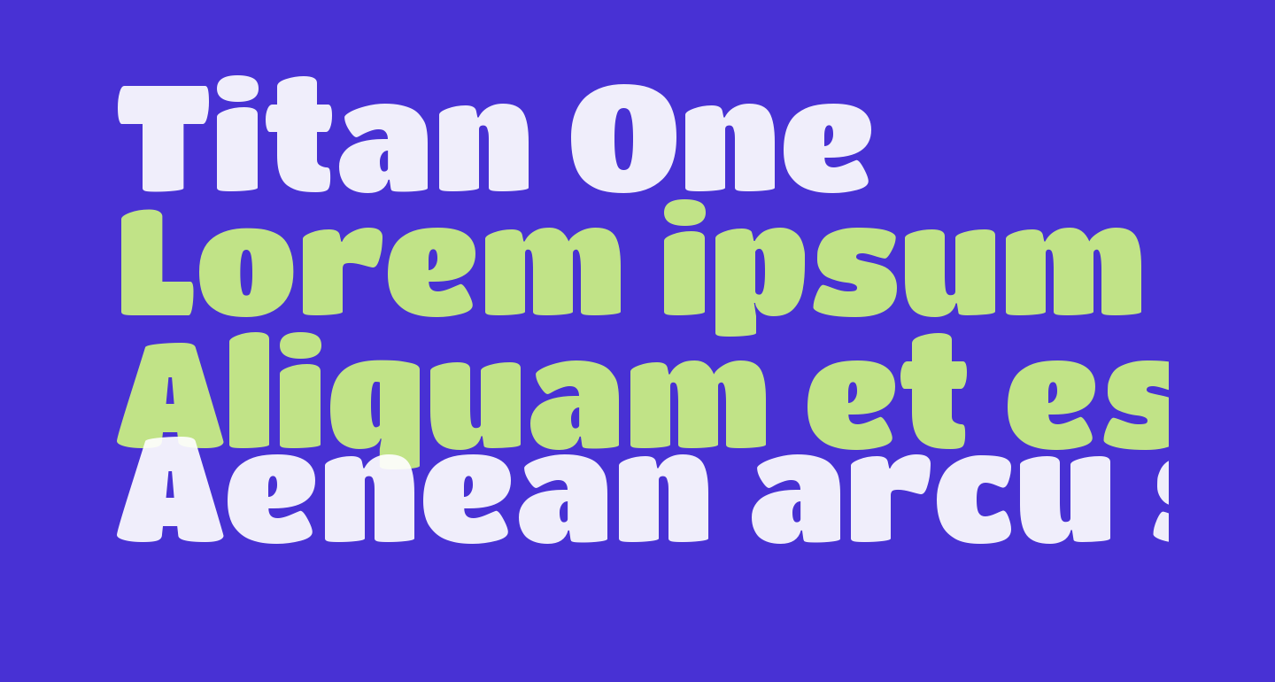 Titan One free Font - What Font Is