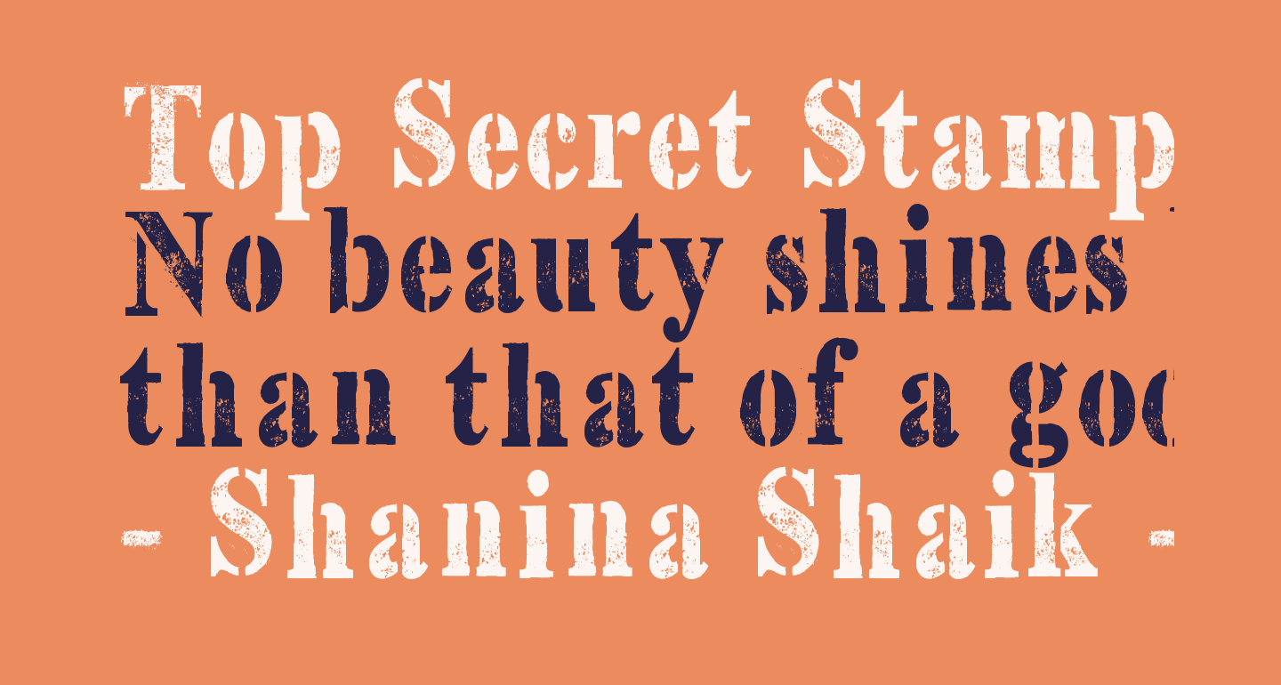 Top Secret Stamp free Font - What Font Is