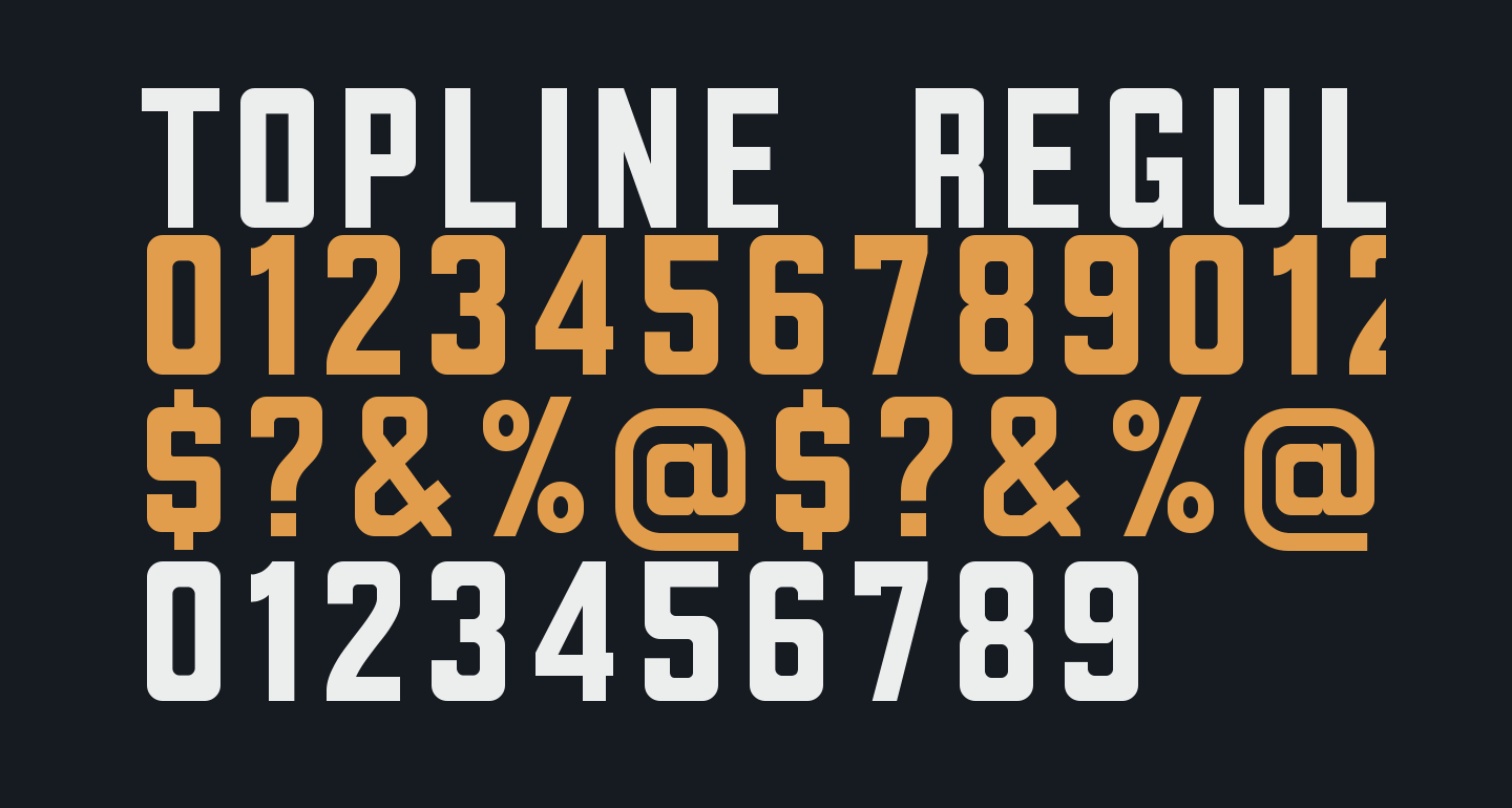 Topline regular free Font - What Font Is