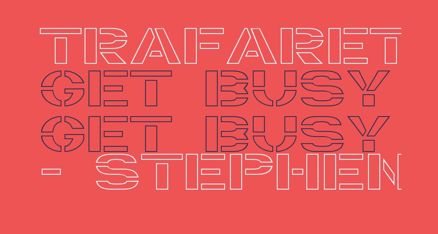Trafaret Kit Transparent free Font - What Font Is