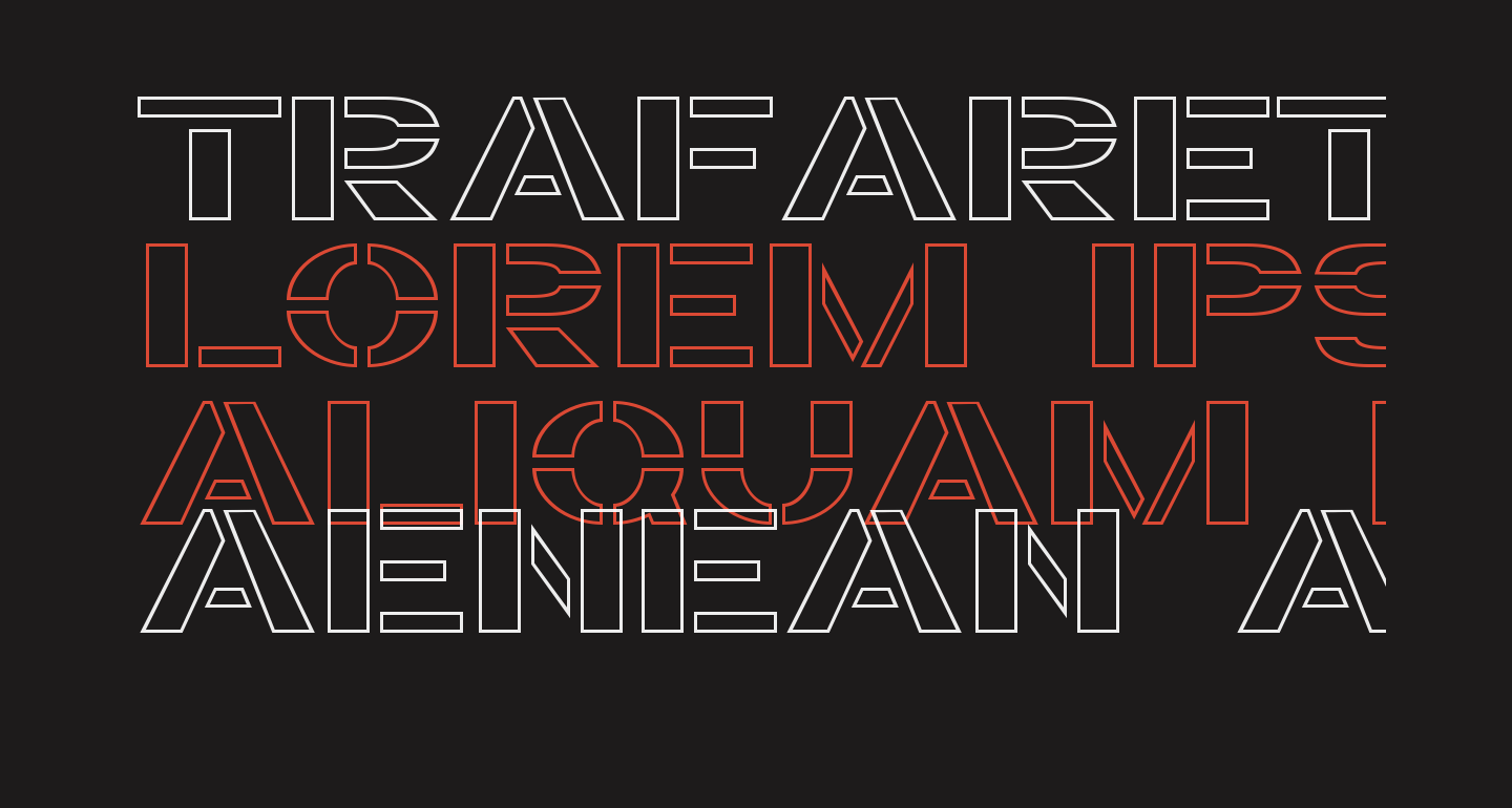 Trafaret Kit Transparent free Font - What Font Is