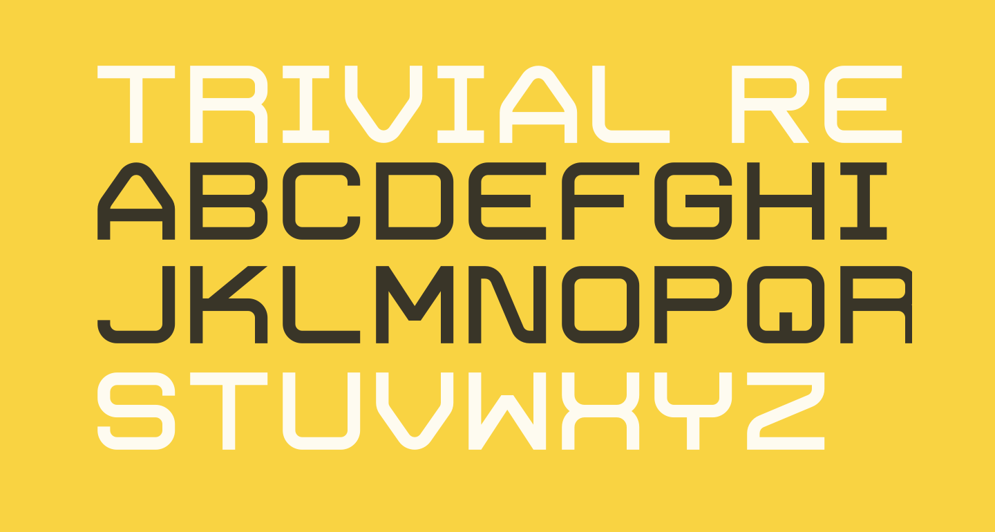Trivial Regular free Font - What Font Is Trivial Regular free Font - What Font Is