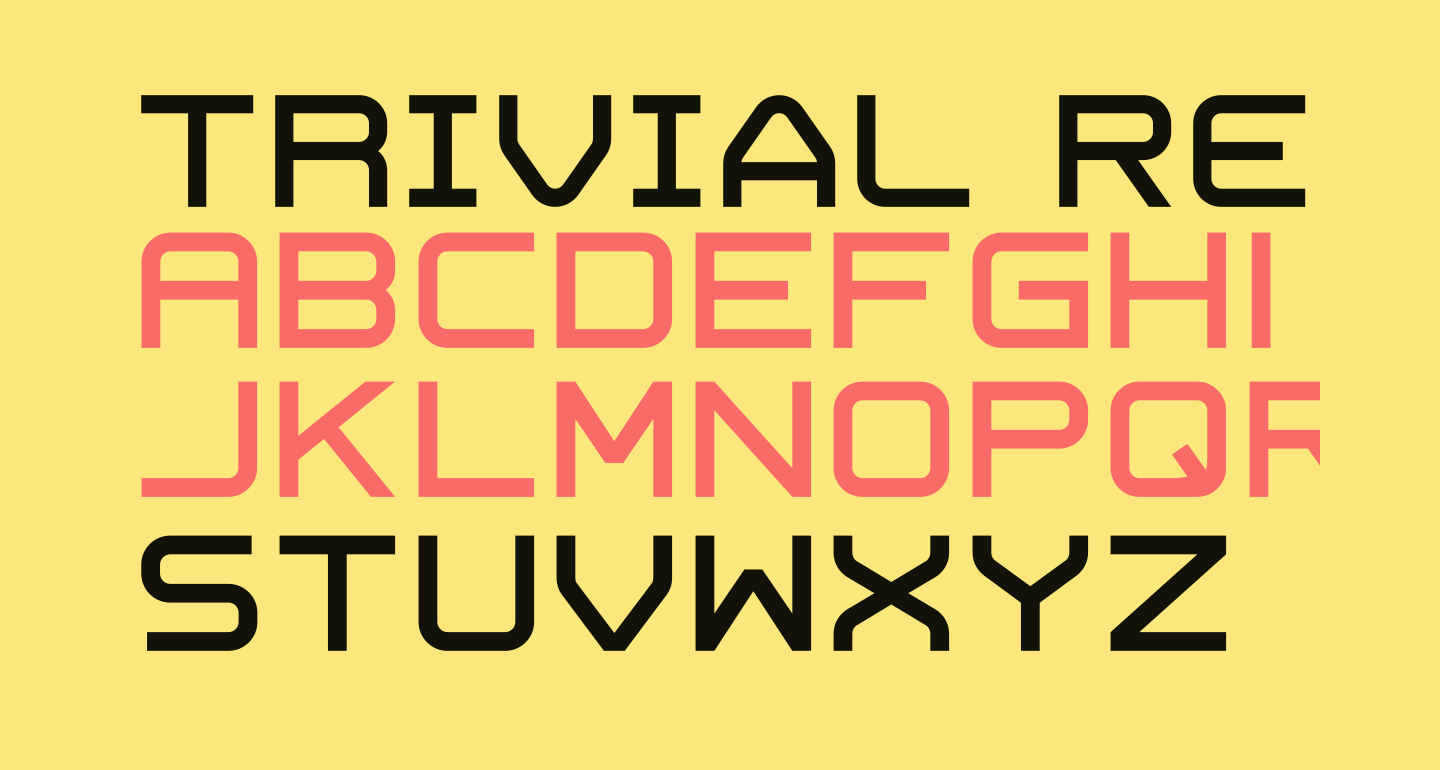 Trivial Regular free Font - What Font Is Trivial Regular free Font - What Font Is