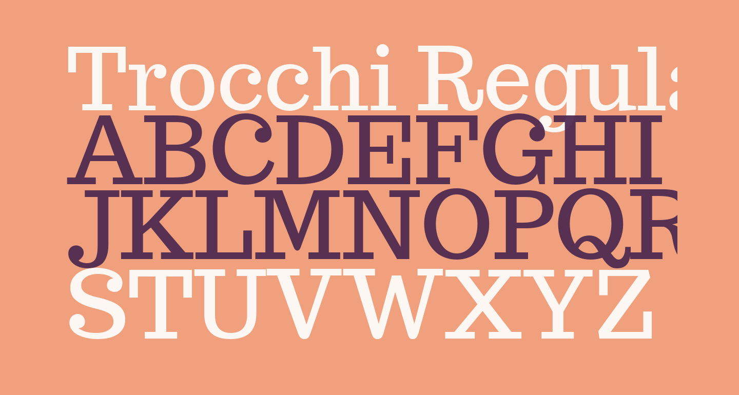 Trocchi Regular free Font - What Font Is