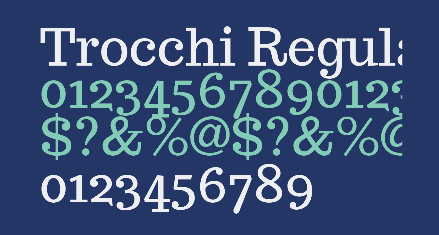 Trocchi Regular free Font - What Font Is