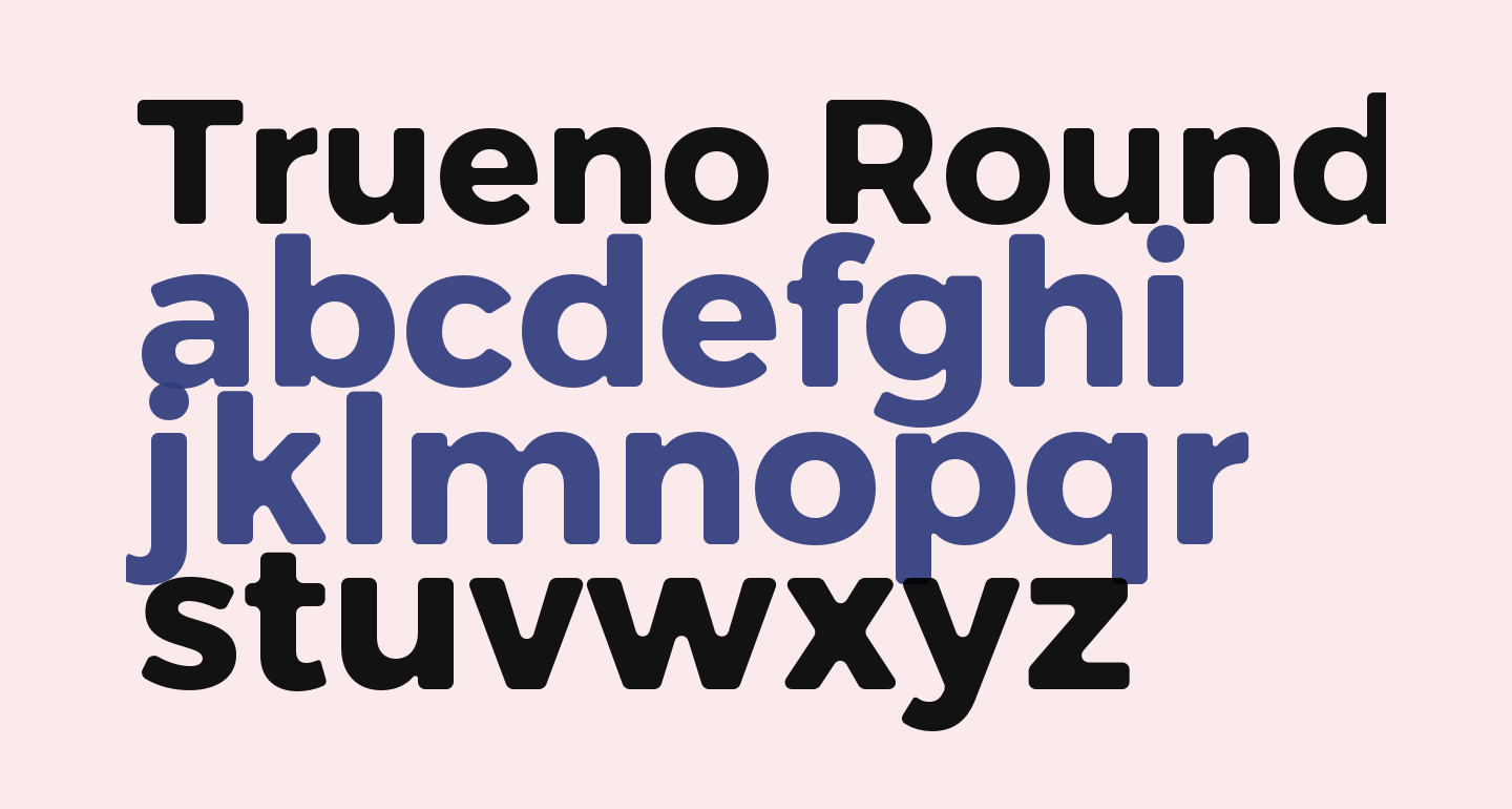 Trueno Round Bold free Font - What Font Is