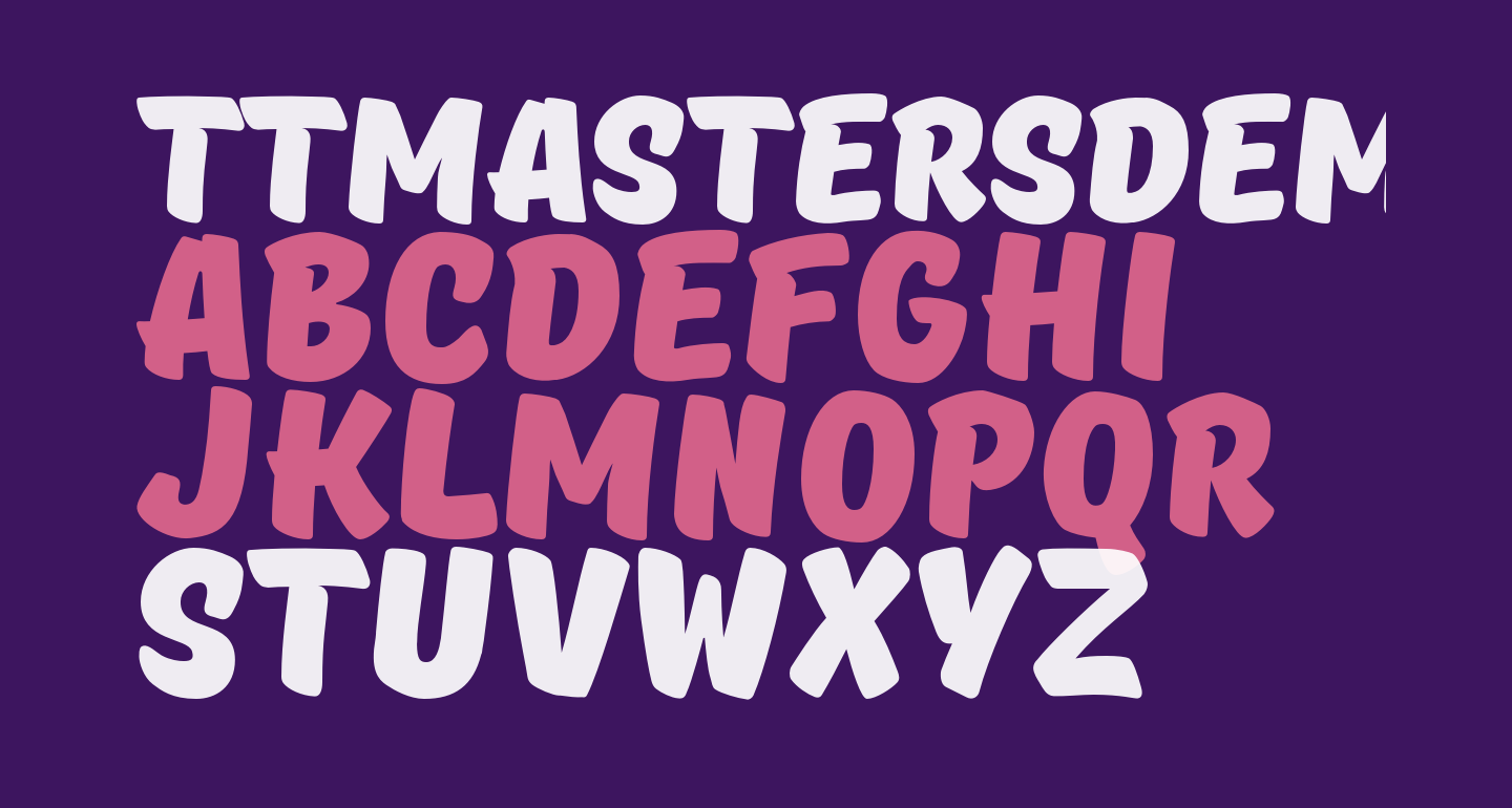 TTMastersDEMOBlack free Font - What Font Is
