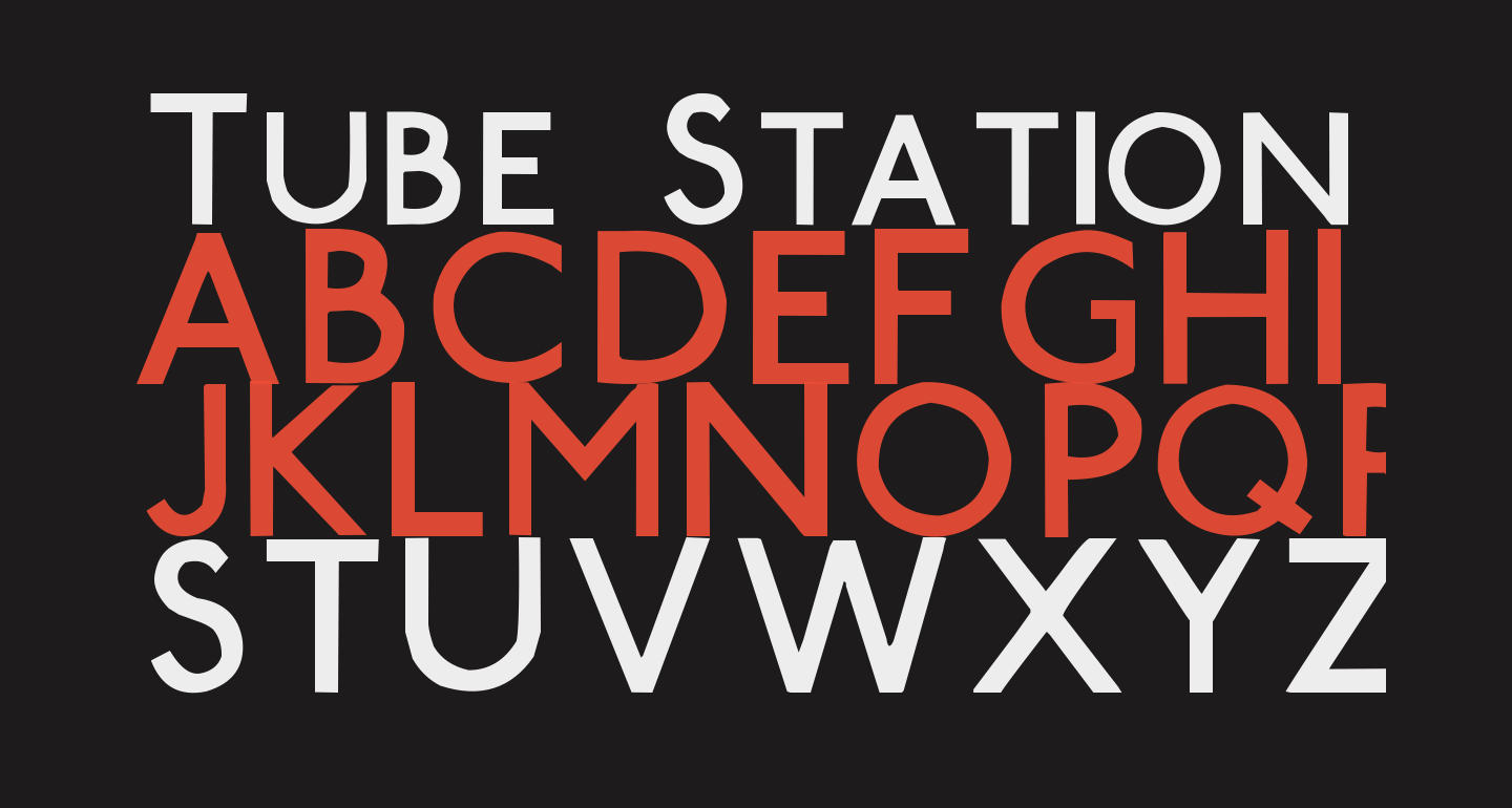 Tube Station free Font - What Font Is