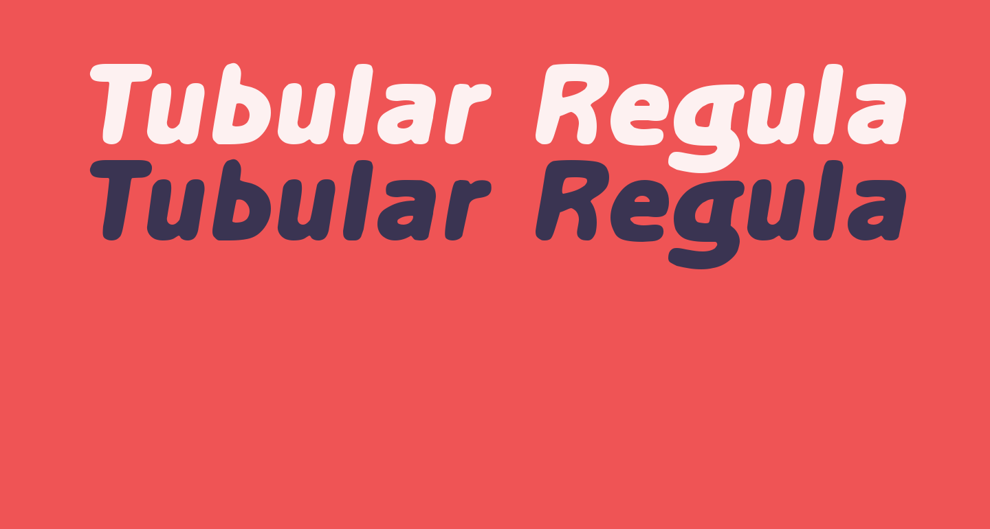 Tubular Regular free Font - What Font Is