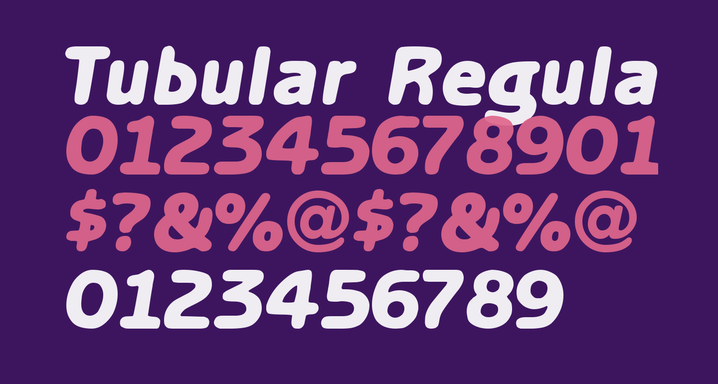 Tubular Regular free Font - What Font Is