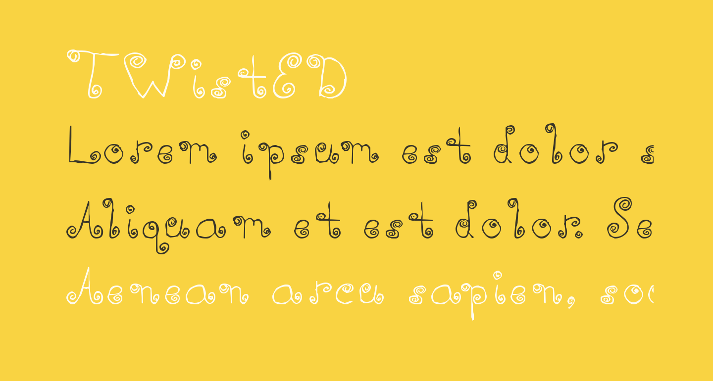 TWistED free Font - What Font Is