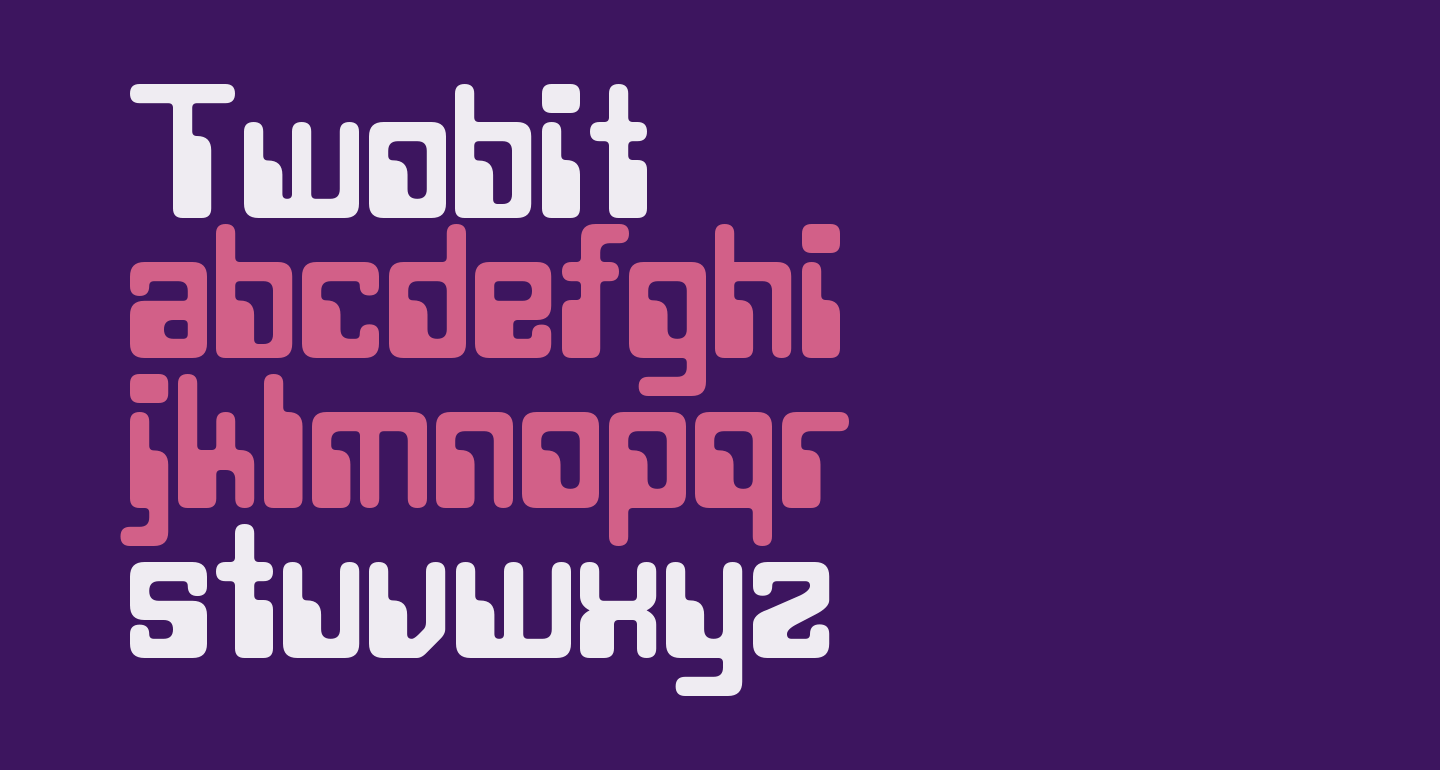 Twobit free Font - What Font Is
