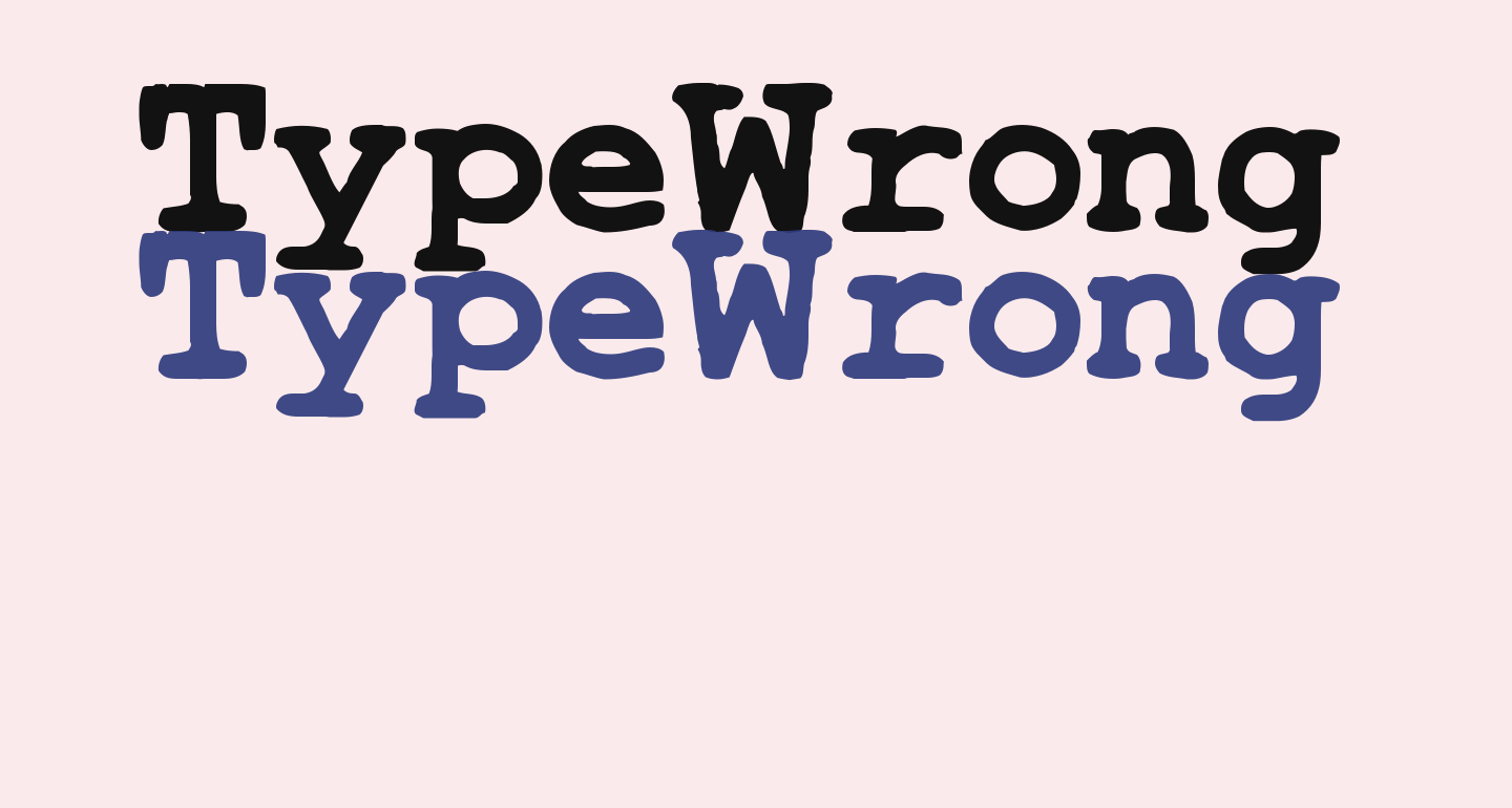 TypeWrong Smudged Bold free Font - What Font Is