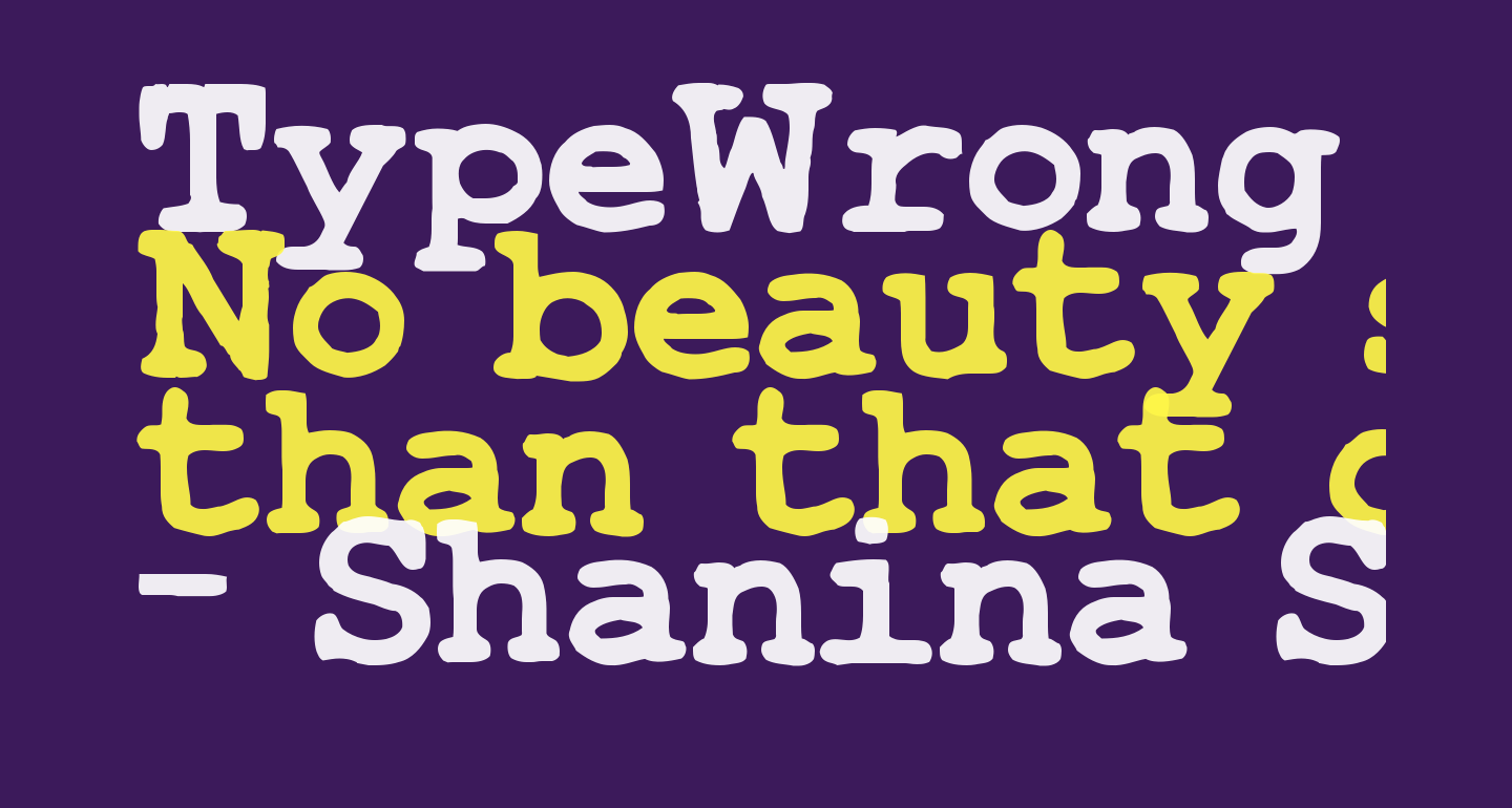 TypeWrong Smudged Bold free Font - What Font Is