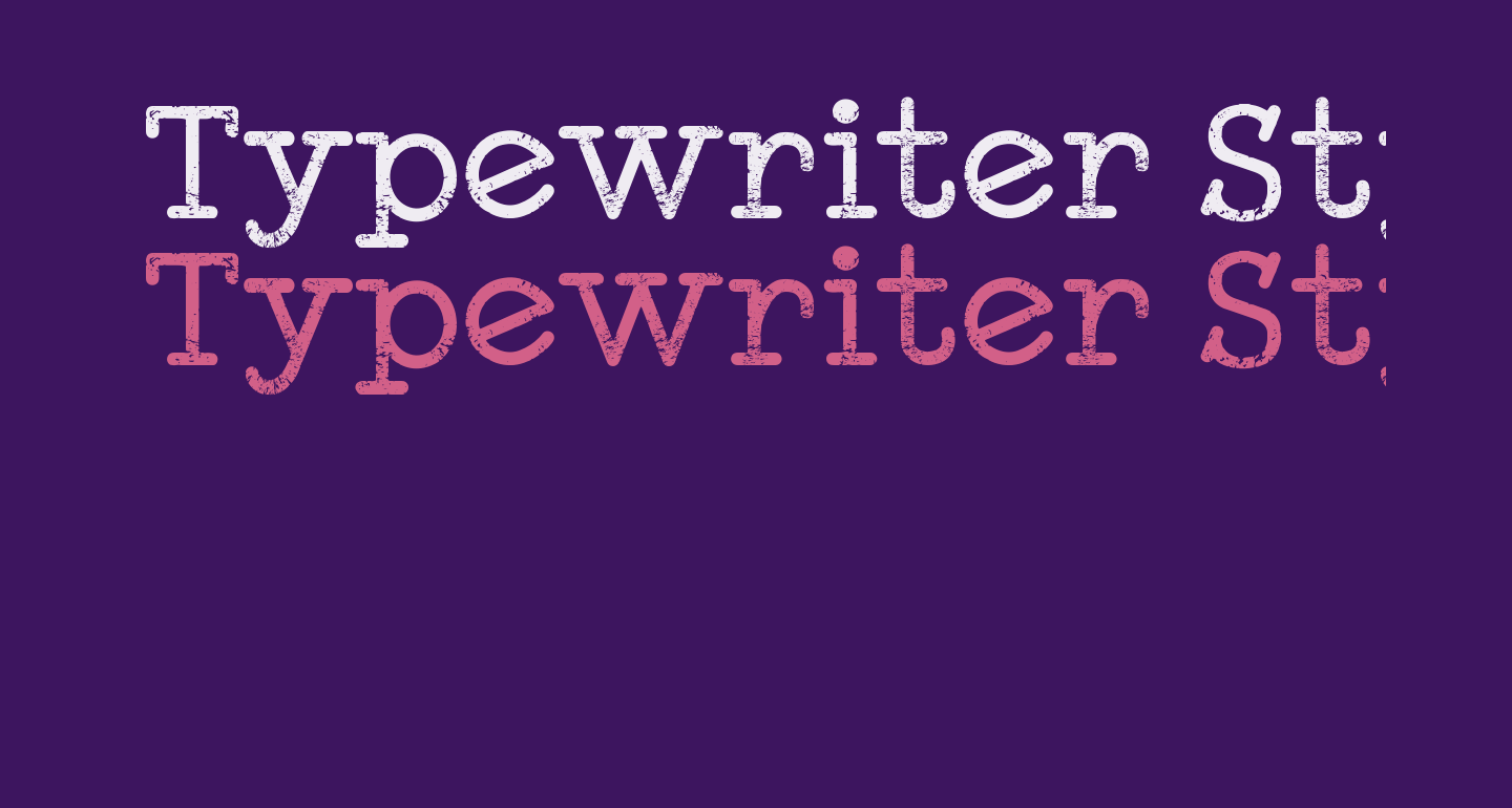 Typewriter Style free Font - What Font Is