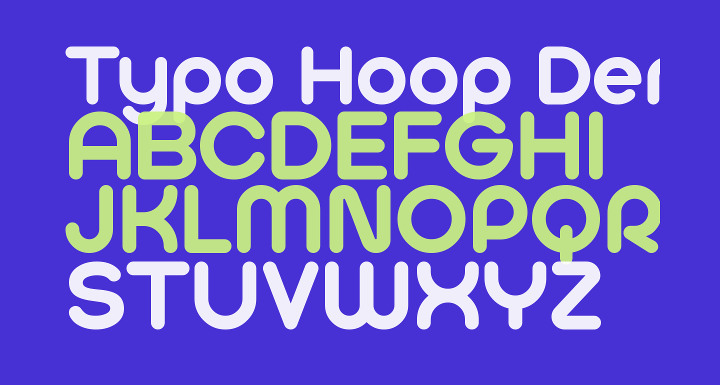 Typo Hoop Demo Bold free Font - What Font Is