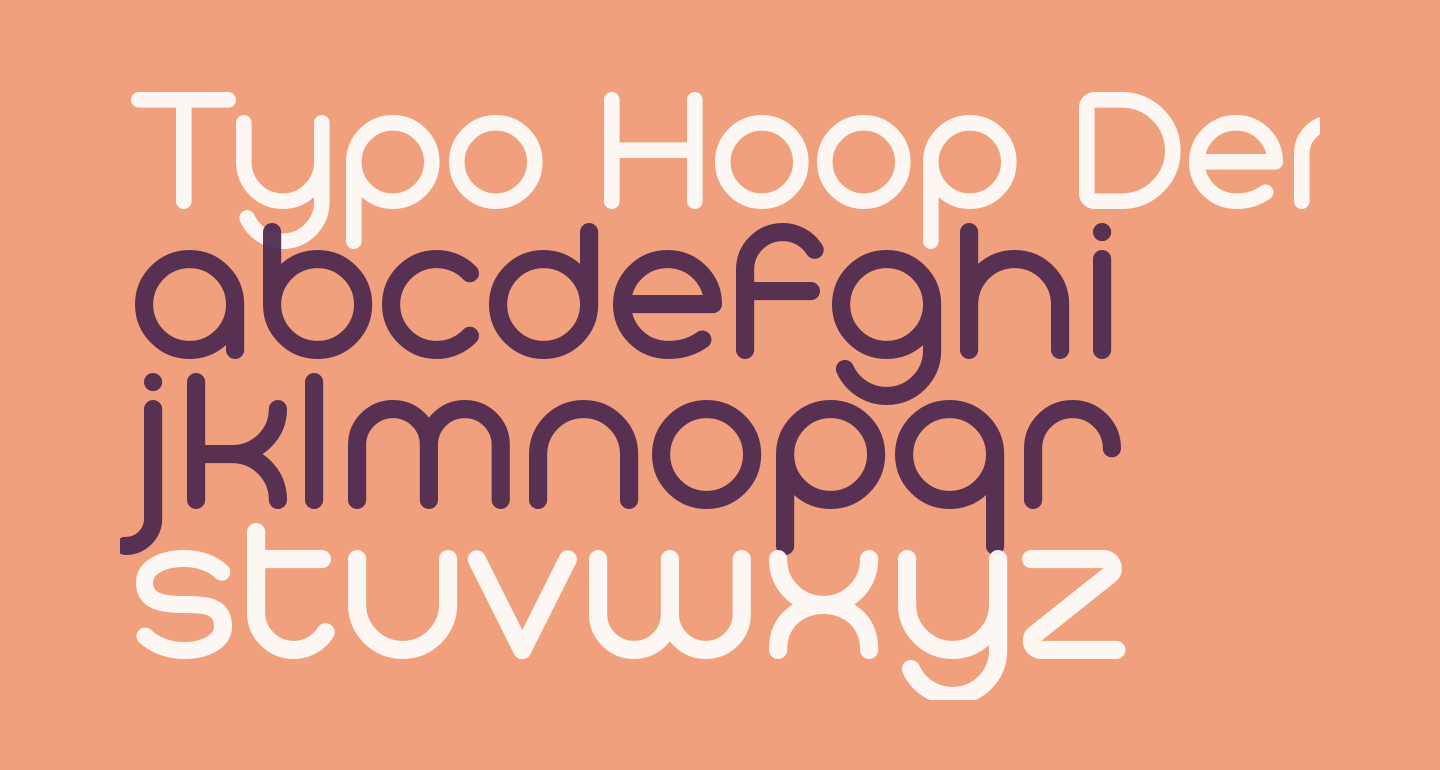 Typo Hoop Demo free Font - What Font Is