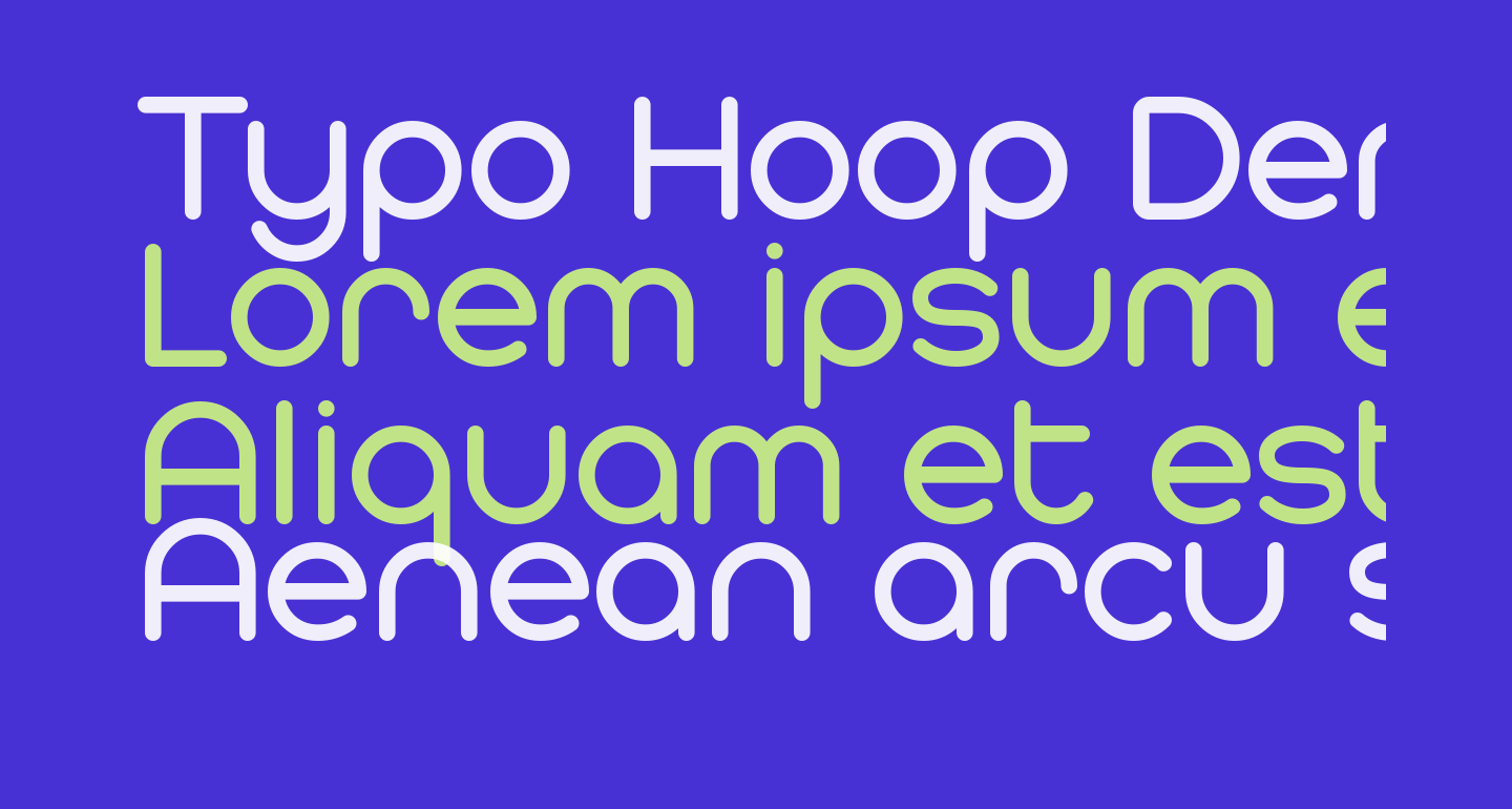 Typo Hoop Demo free Font - What Font Is