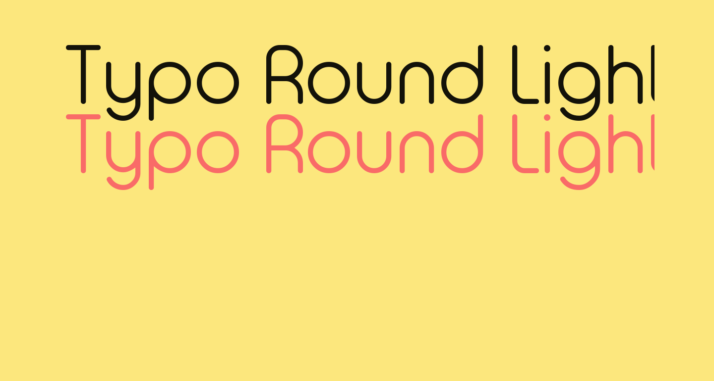 Typo Round Light Demo free Font - What Font Is
