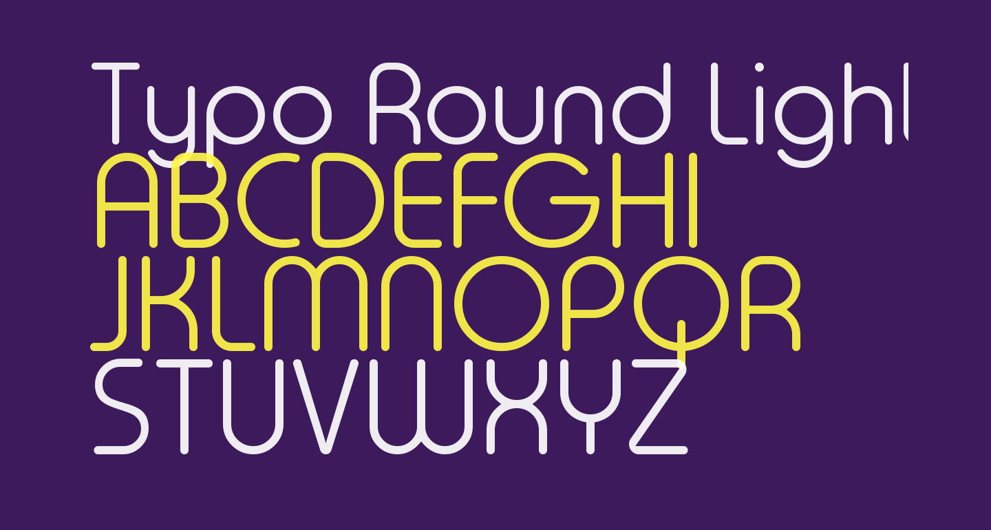Typo Round Light Demo free Font - What Font Is