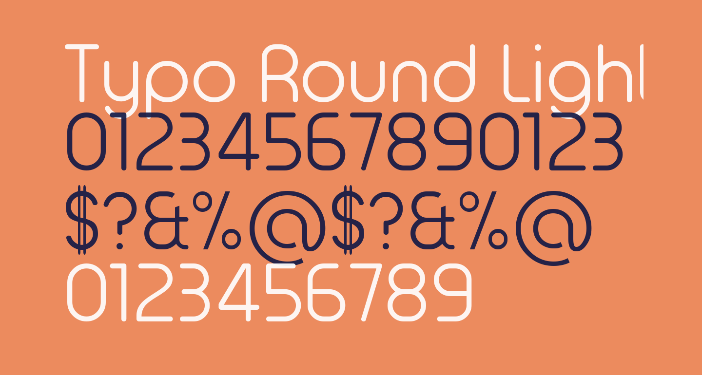 Typo Round Light Demo free Font - What Font Is