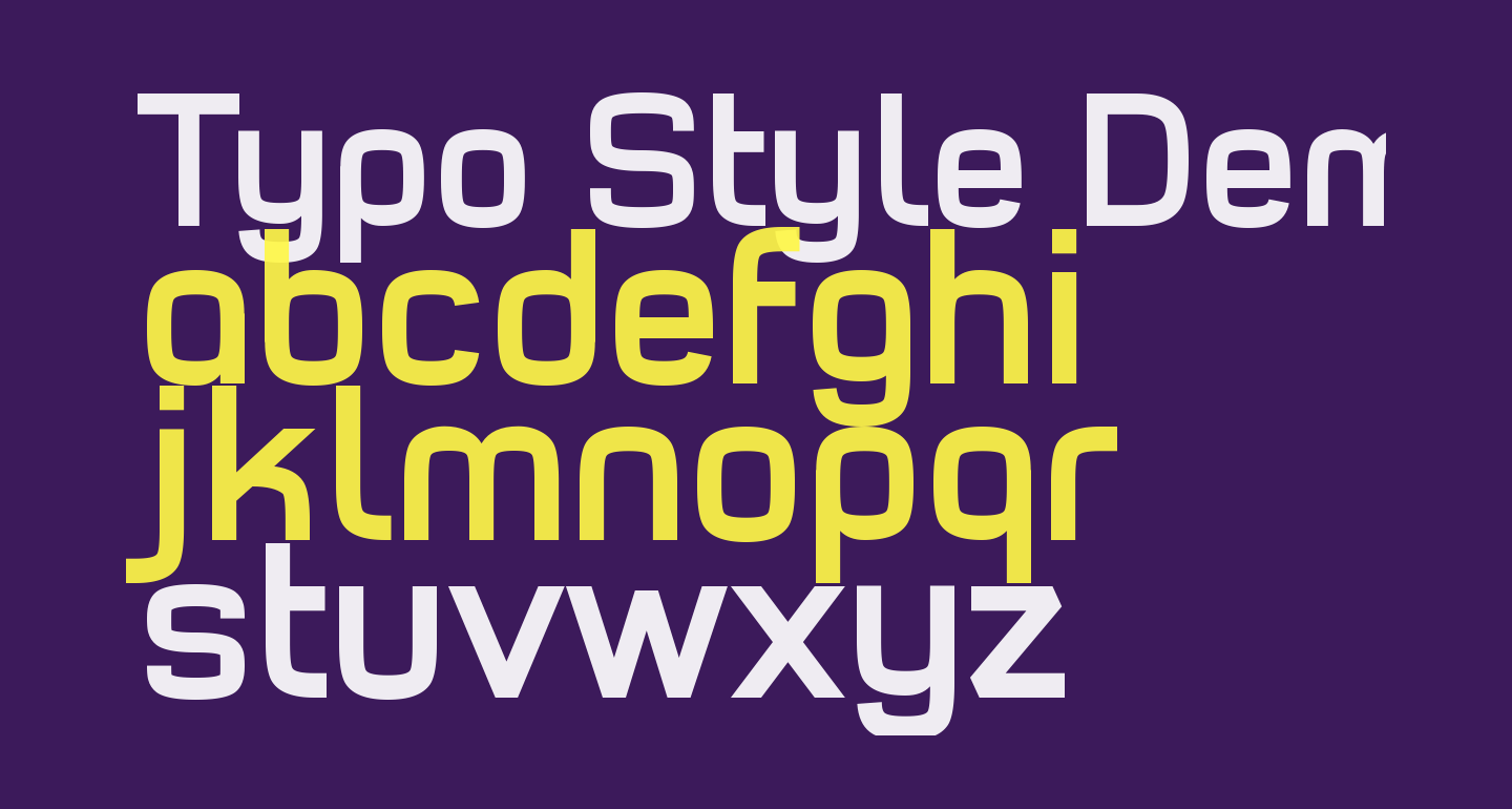 Typo Style Demo Bold free Font - What Font Is