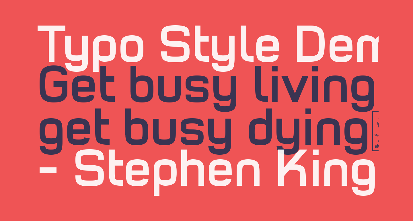 Typo Style Demo Bold free Font - What Font Is