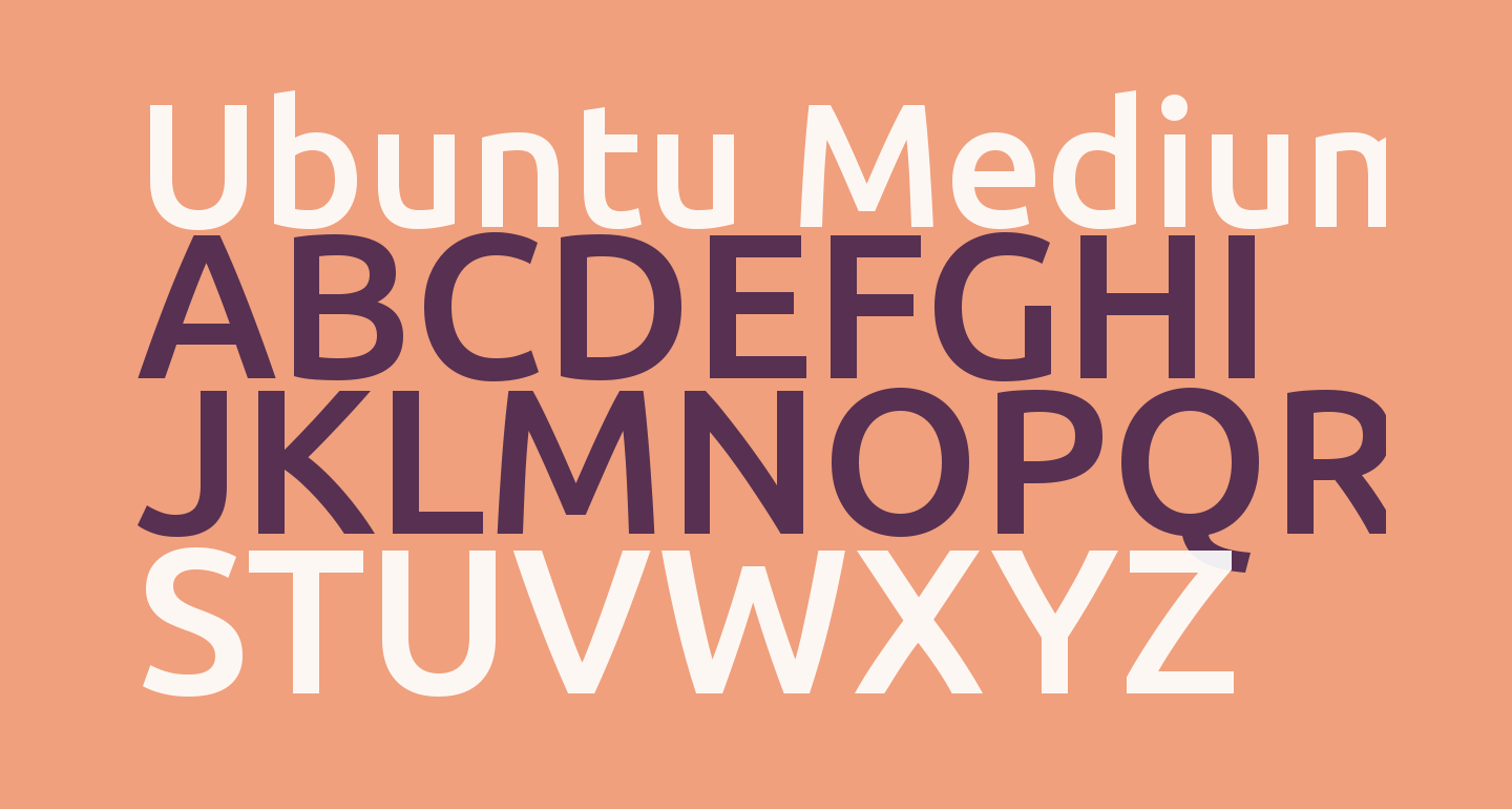 Ubuntu Medium free Font - What Font Is