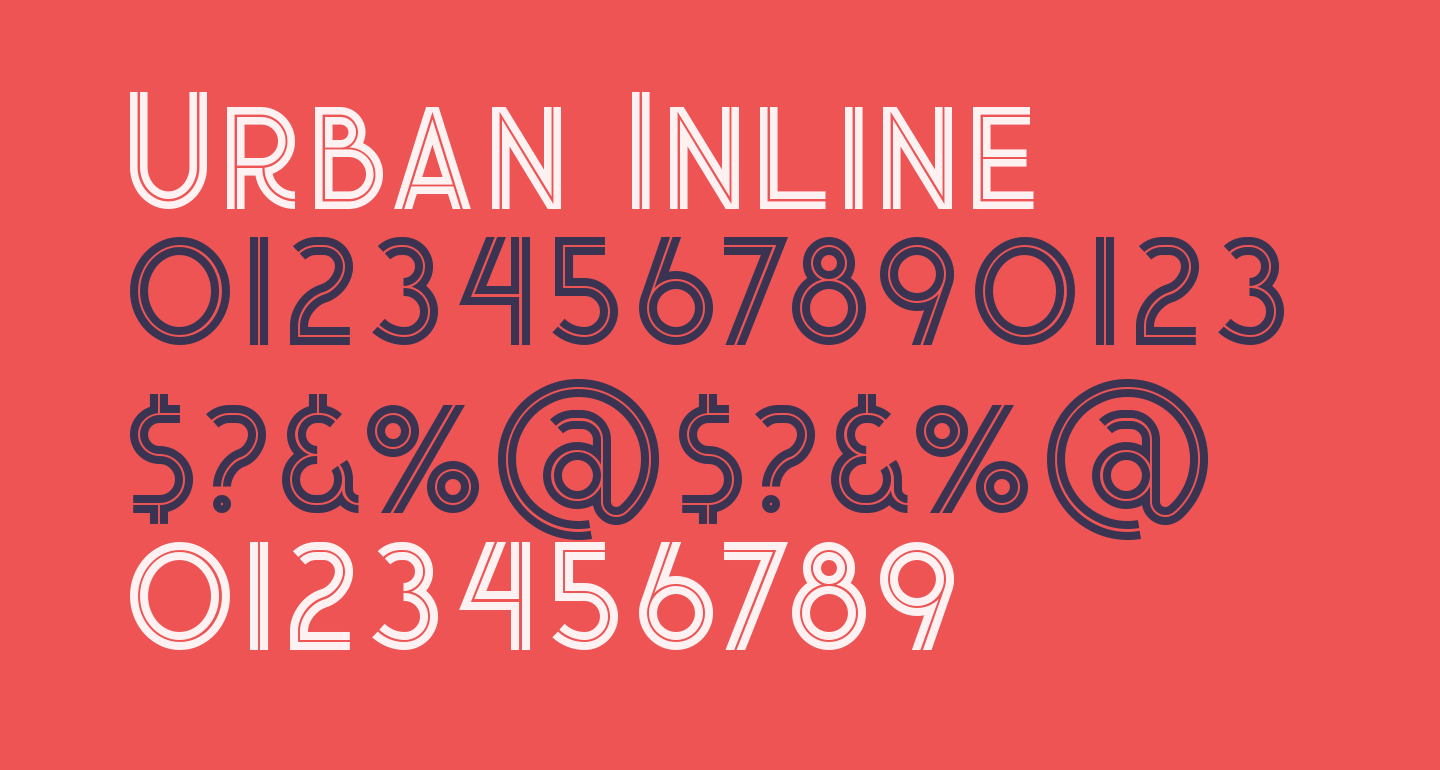 Urban Inline free Font - What Font Is
