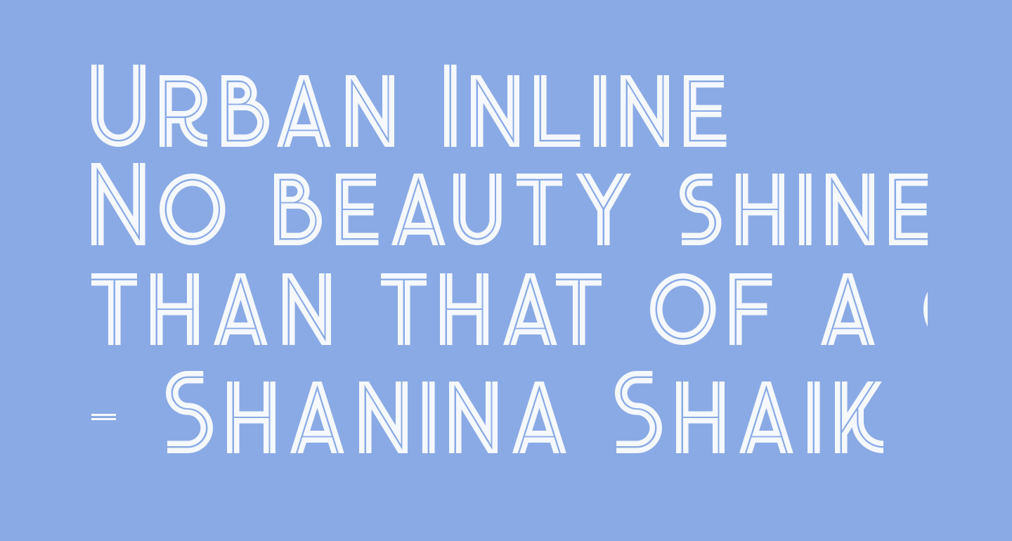 Urban Inline free Font - What Font Is