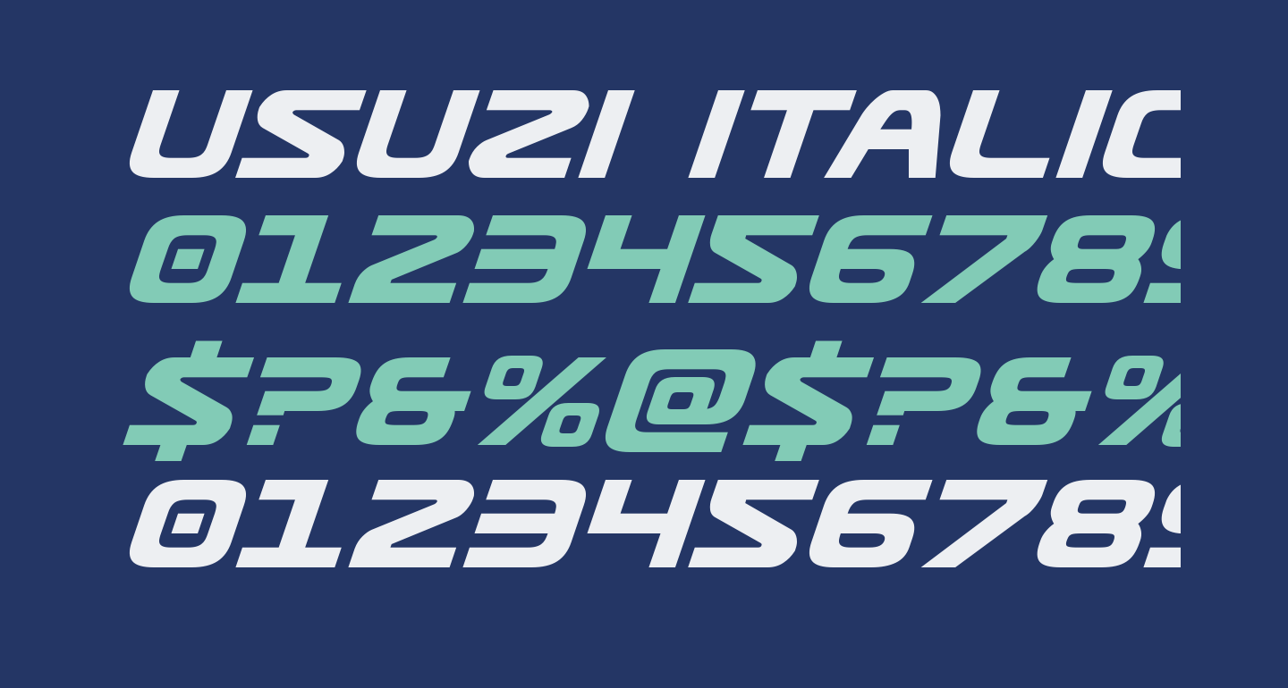 Usuzi Italic free Font - What Font Is