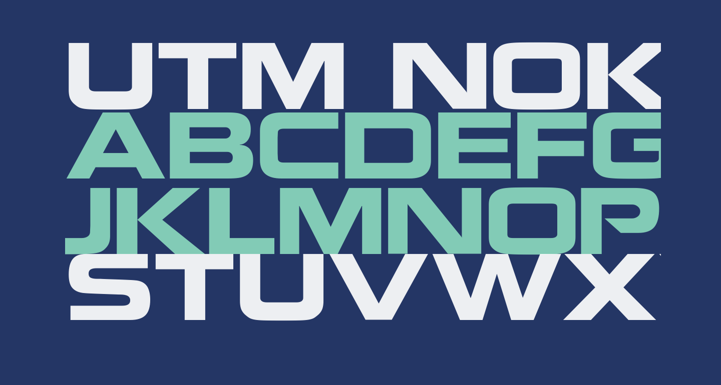 UTM Nokia free Font - What Font Is