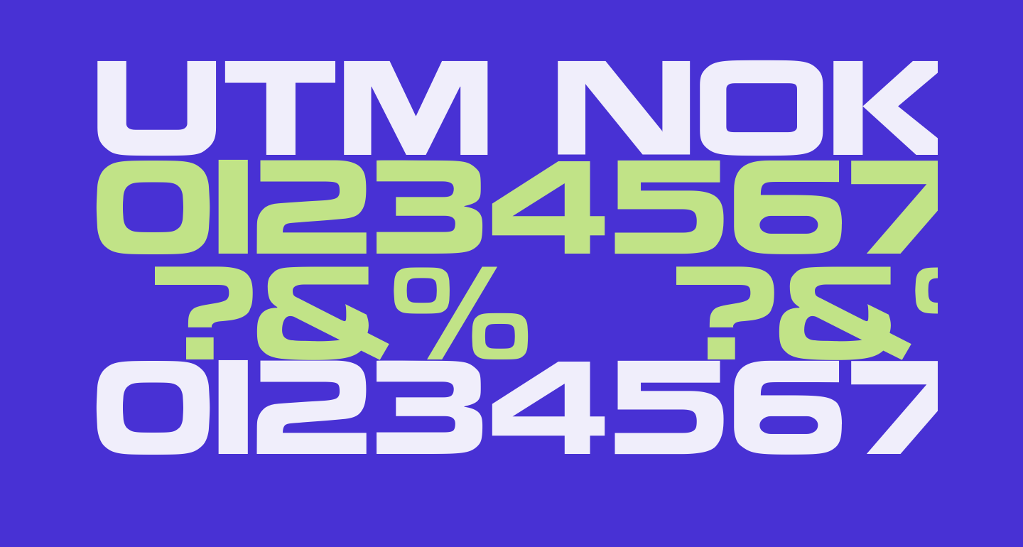 UTM Nokia free Font - What Font Is
