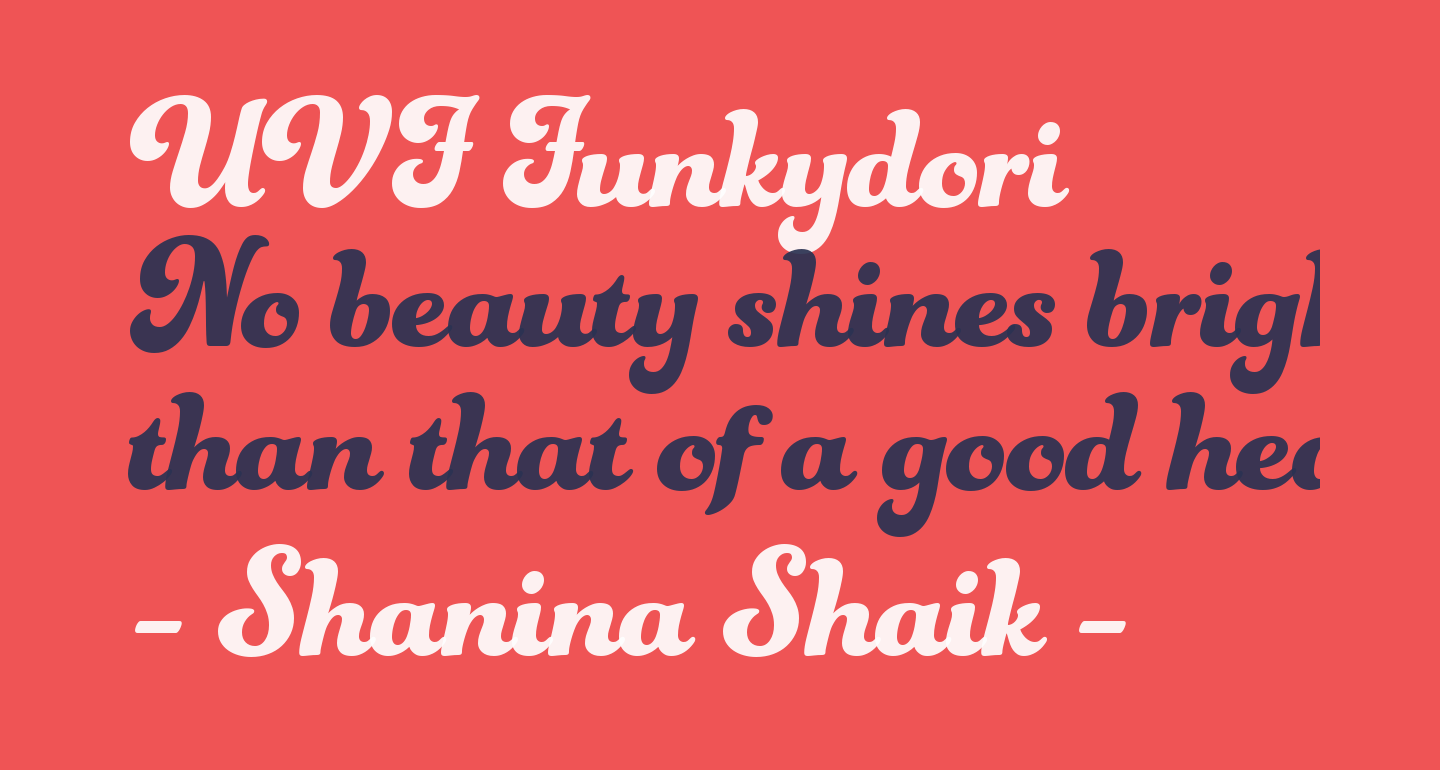 UVF Funkydori free Font - What Font Is