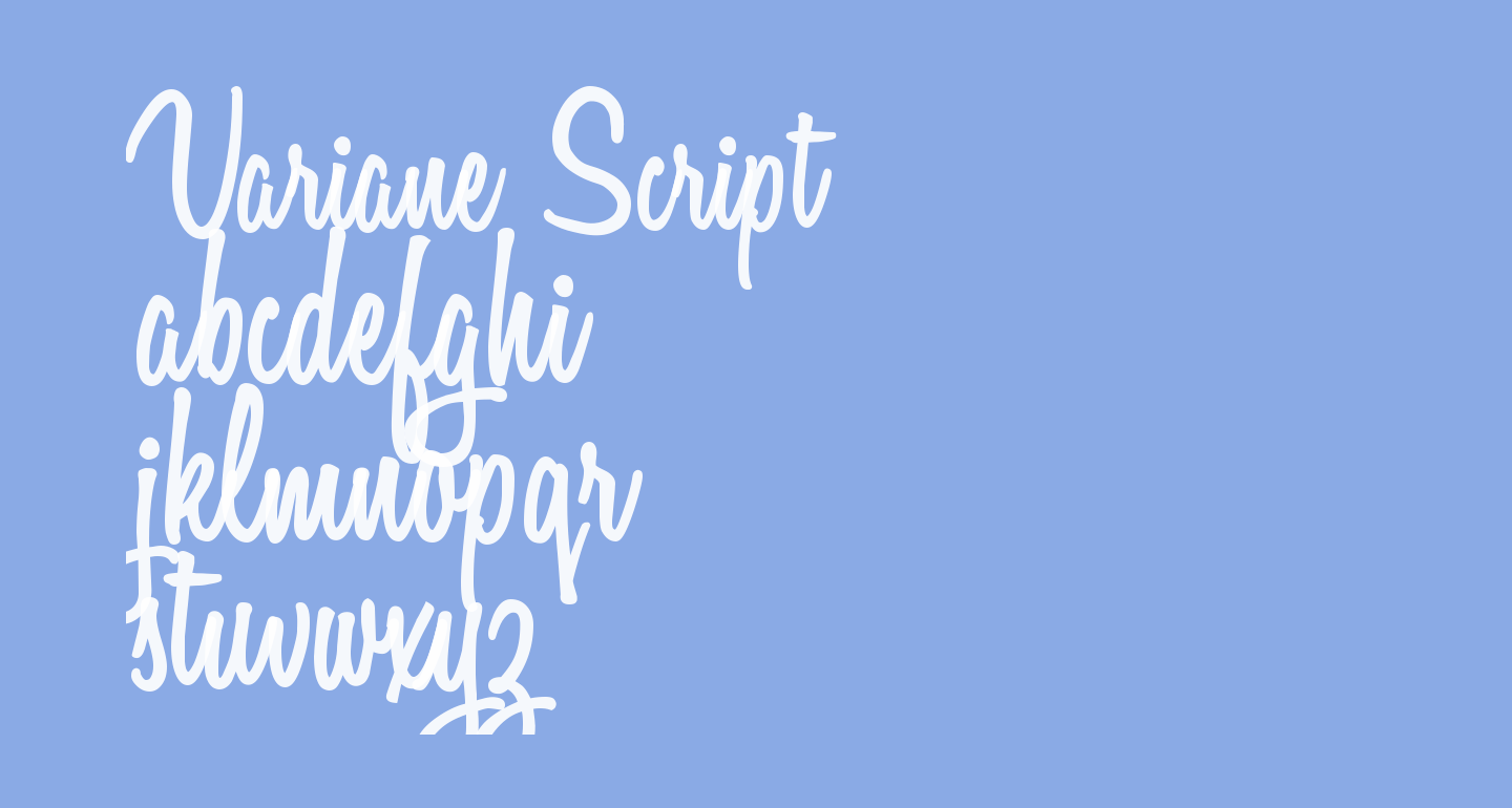 Variane Script free Font - What Font Is