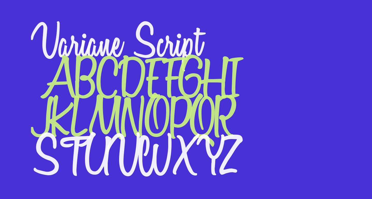 Variane Script free Font - What Font Is
