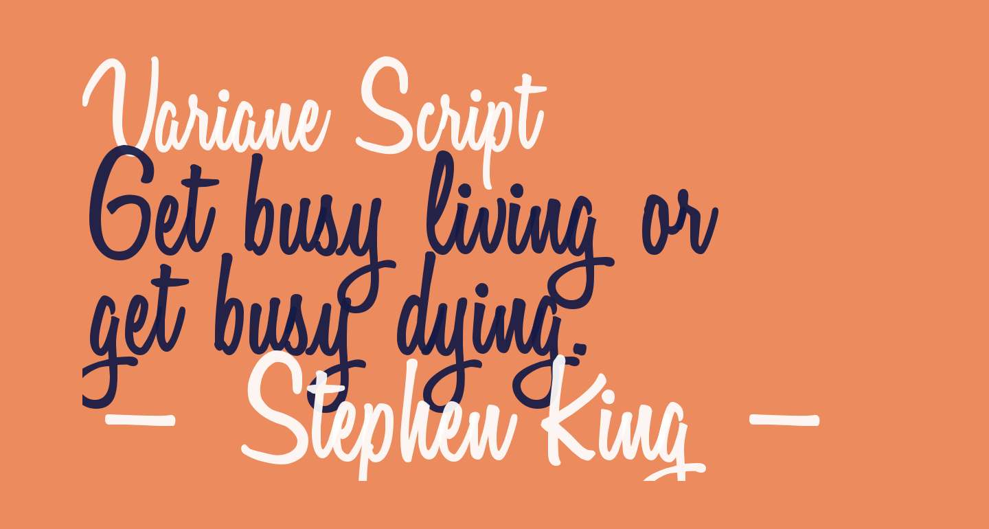 Variane Script free Font - What Font Is