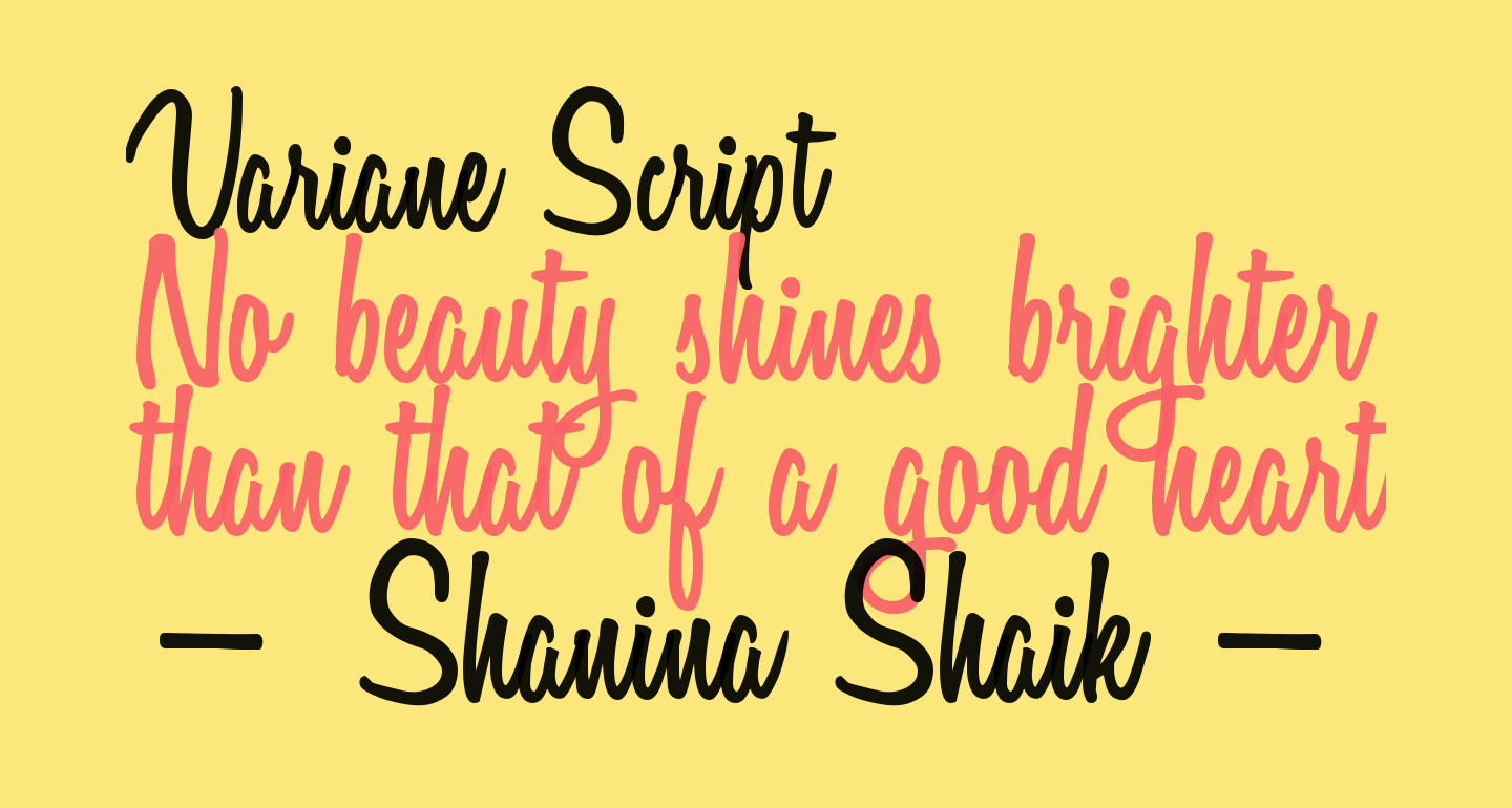 Variane Script free Font - What Font Is