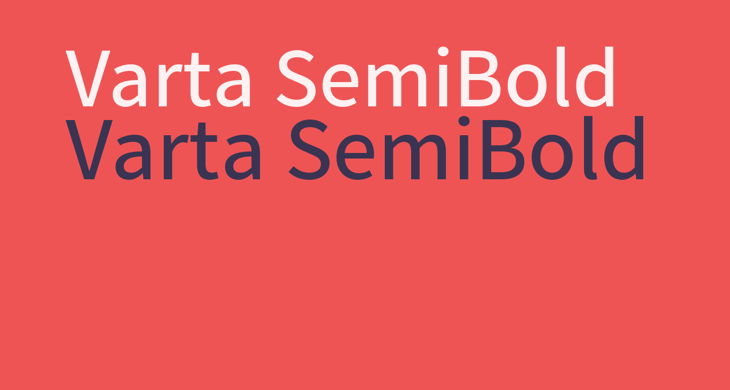 Varta SemiBold free Font - What Font Is