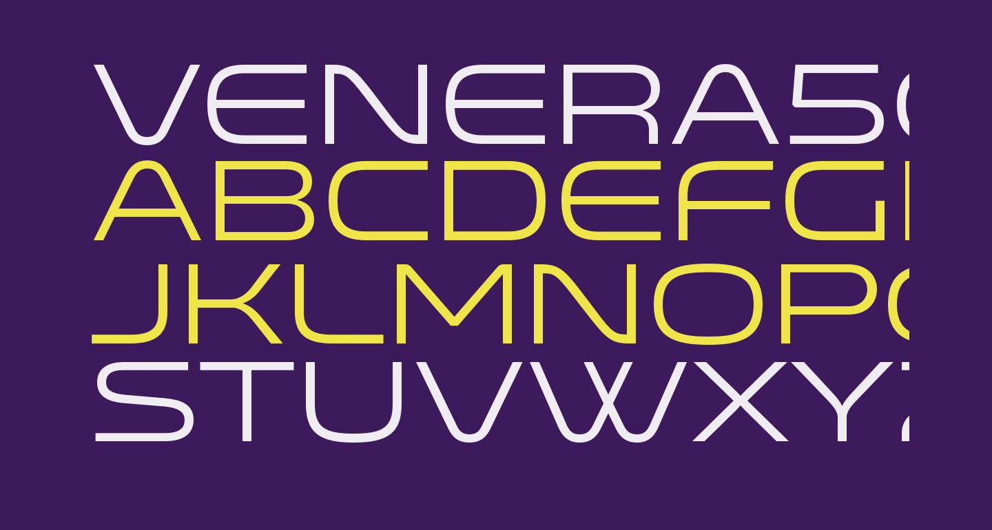 Venera500 free Font - What Font Is