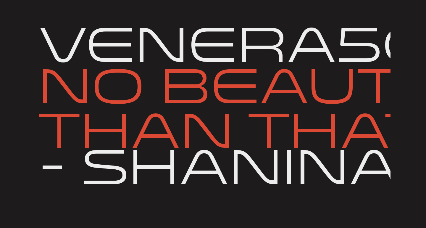 Venera500 free Font - What Font Is