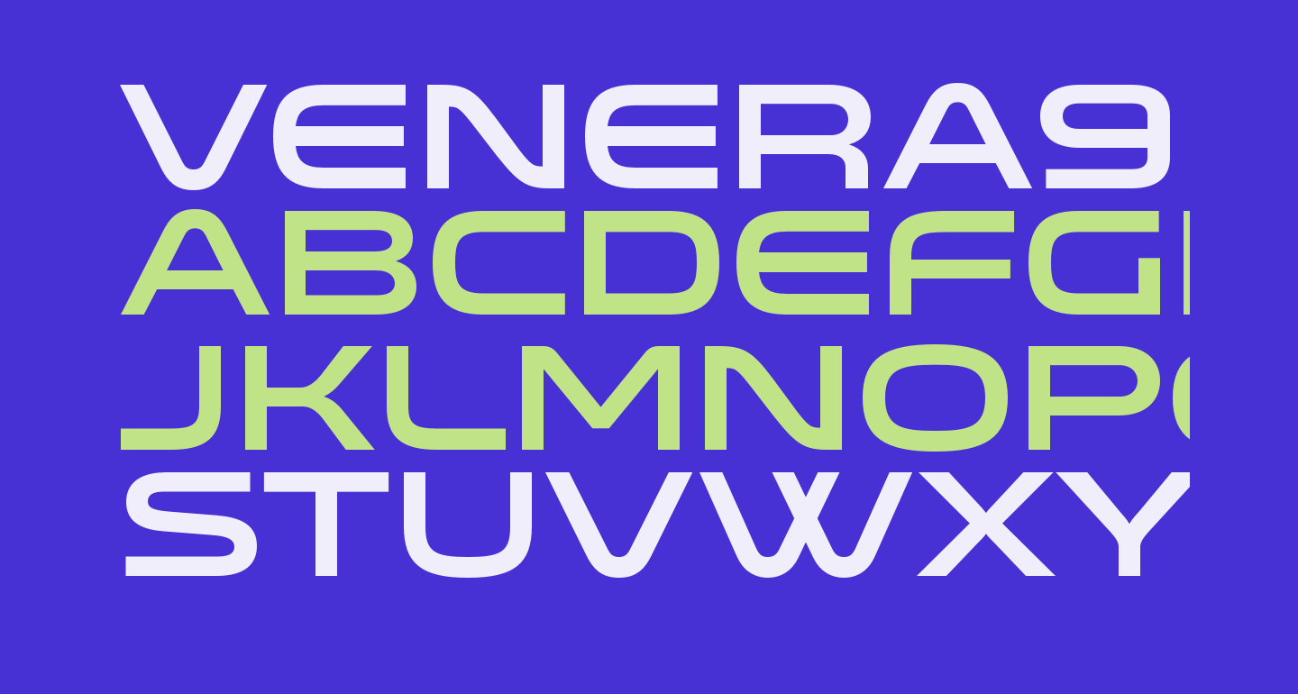 Venera900 free Font - What Font Is