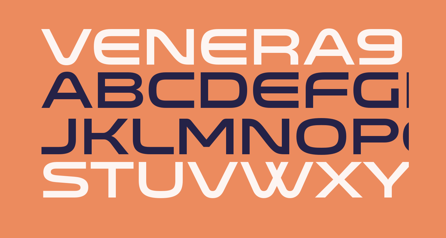 Venera900 free Font - What Font Is