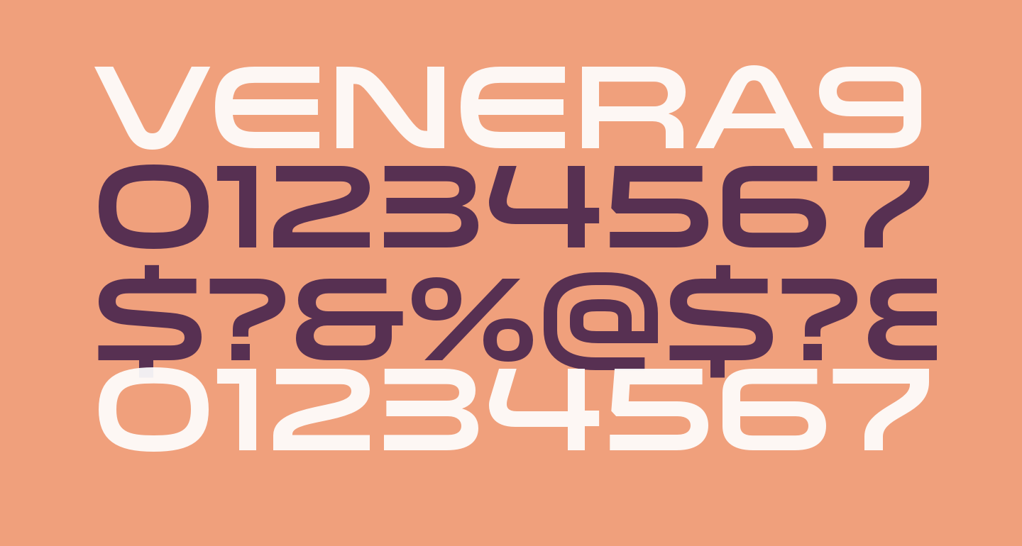 Venera900 free Font - What Font Is